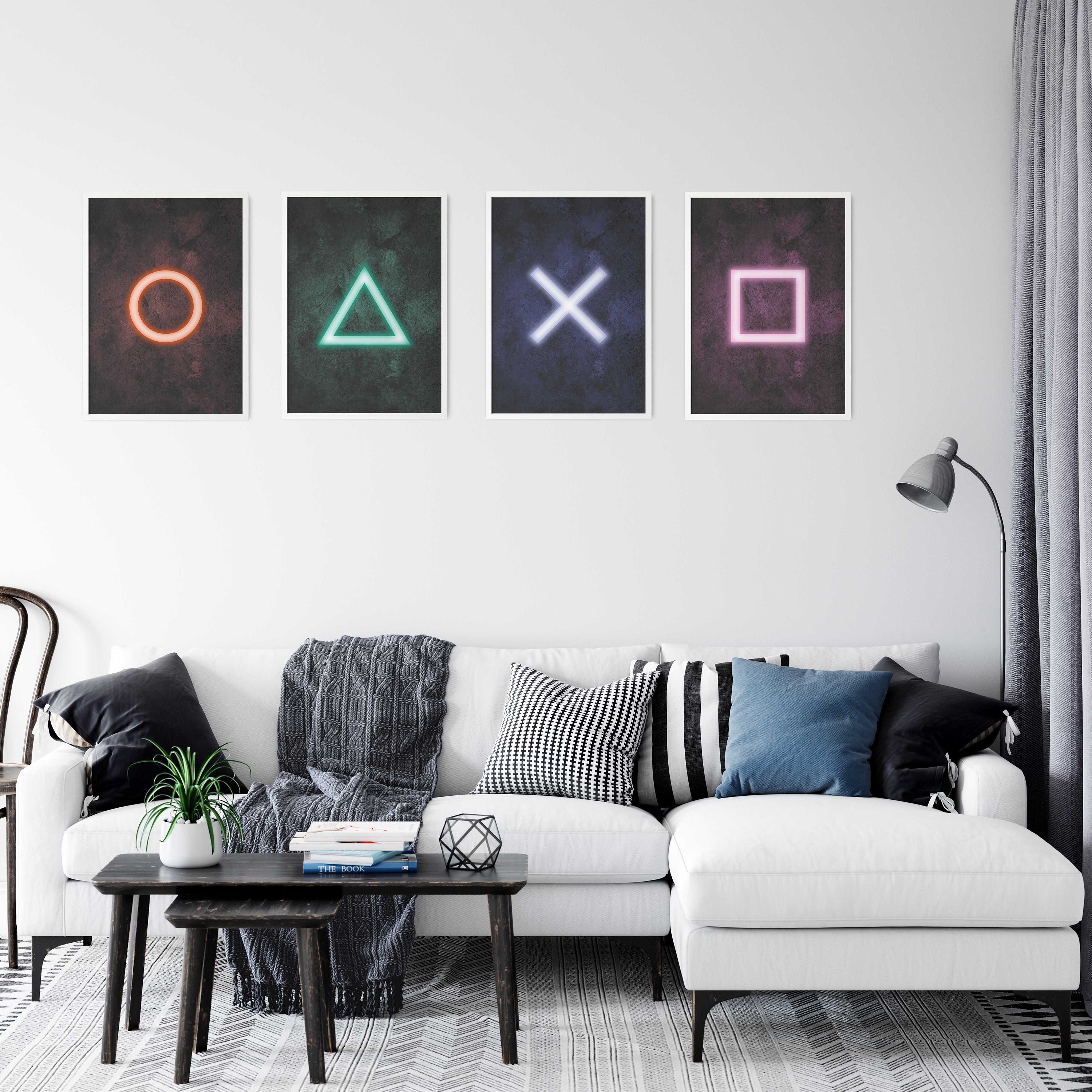 Playstation Symbole Poster 4er Set in A3 und A4 Gaming | Etsy