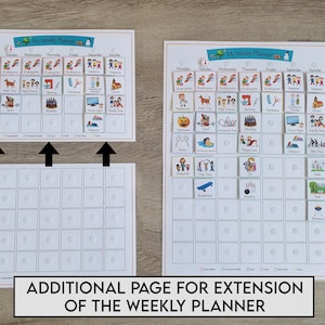 Weekly Schedule for Kids, Weekly Activity Planner, Children Calendar ...