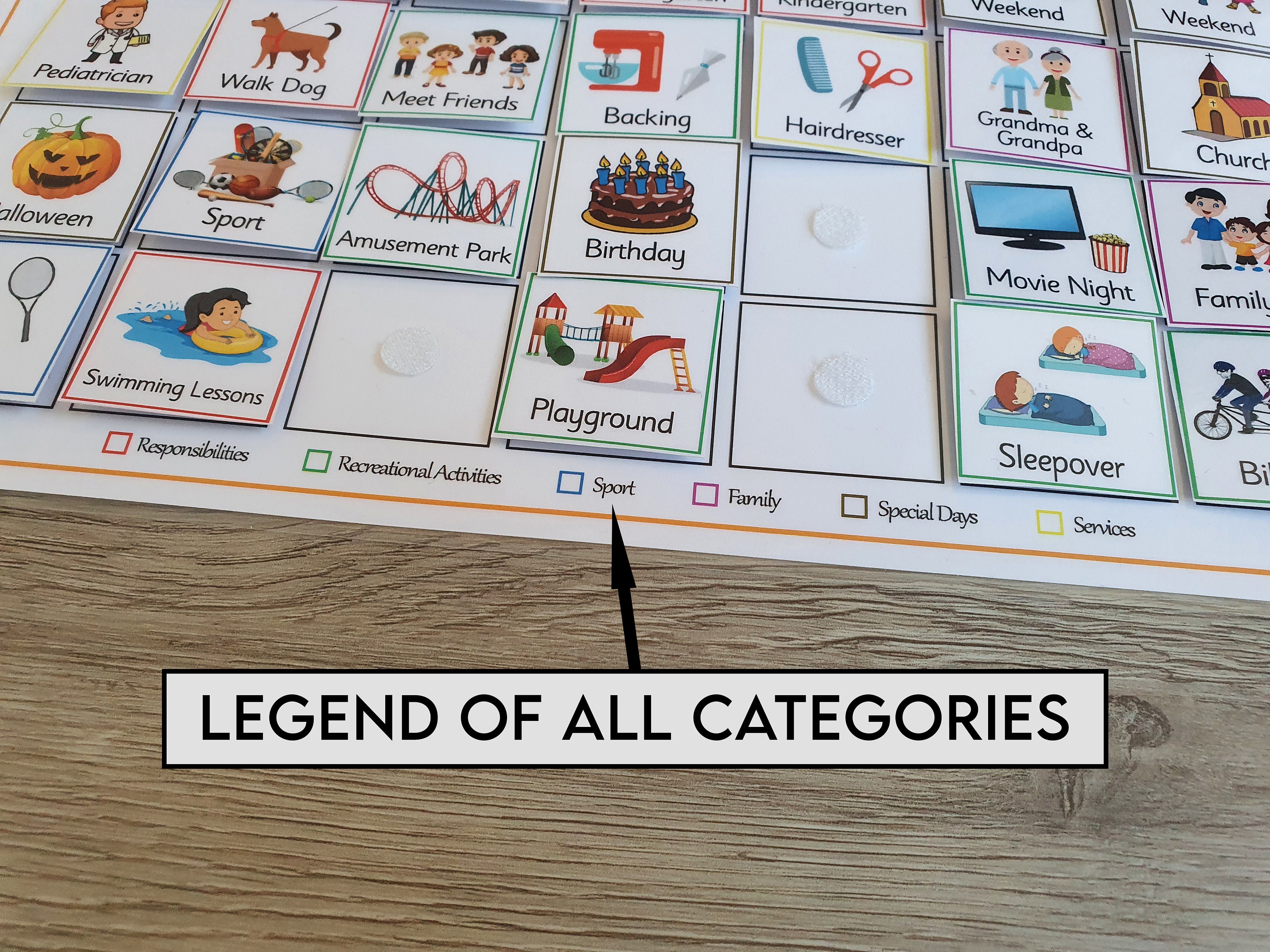 Weekly Schedule for Kids Weekly Activity Planner Children | Etsy