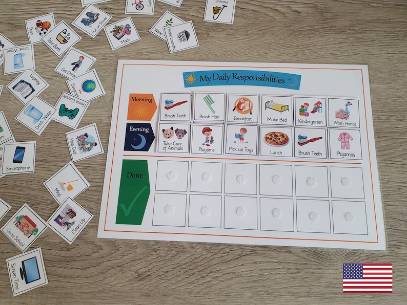 Daily Schedule for Kids Daily Planner Daily Checklist Kids - Etsy