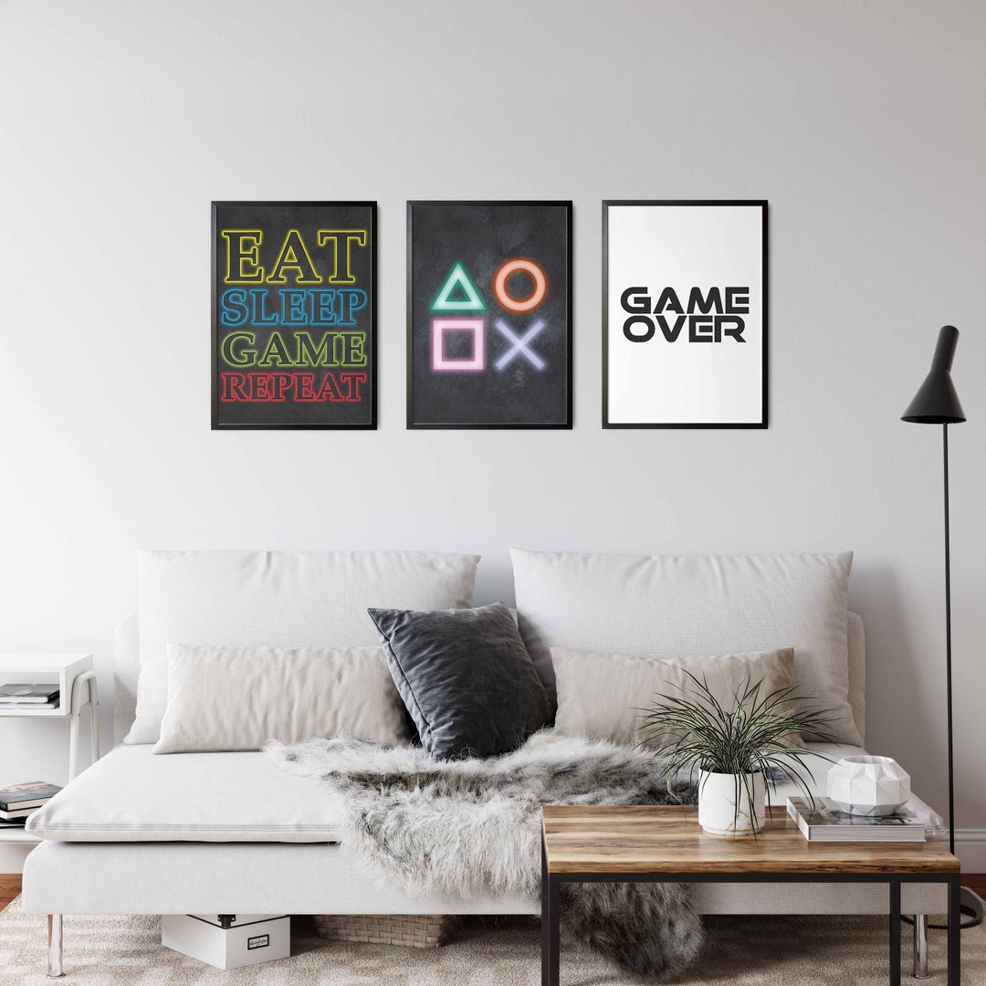 Gaming 3er Poster Set Für Zocker Und Gamer in A3 Und A4 - Etsy