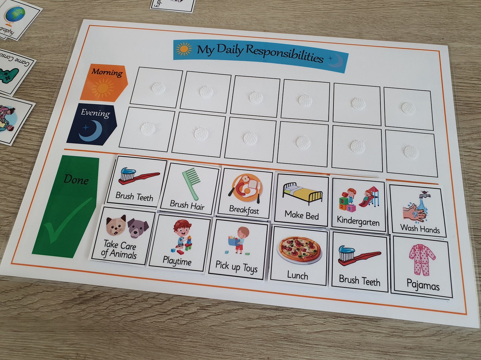 Daily Schedule for Kids, Daily Planner, Daily Checklist Kids, Chore ...