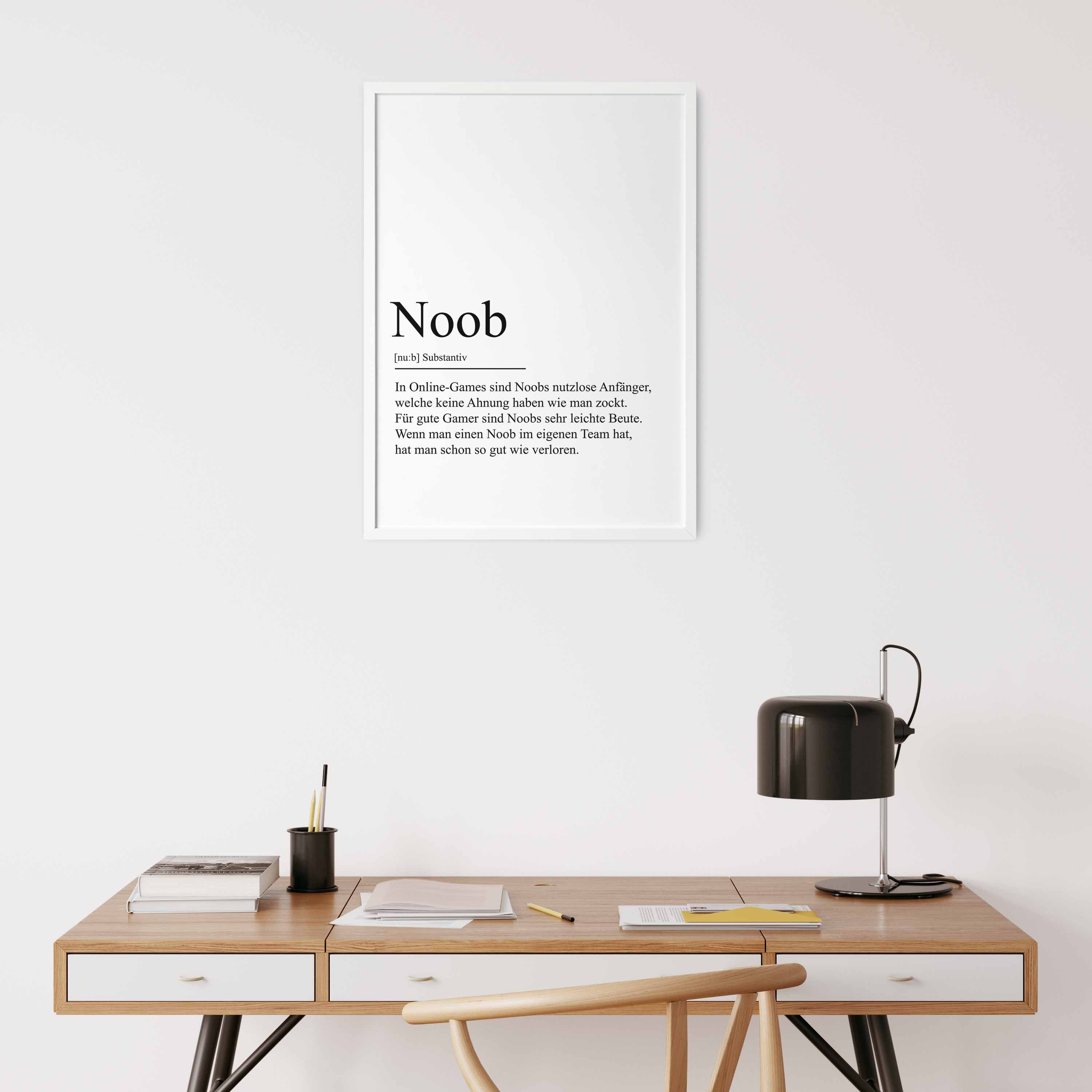 Noob Gaming Definition Poster Customizable Poster Game Room - Etsy UK
