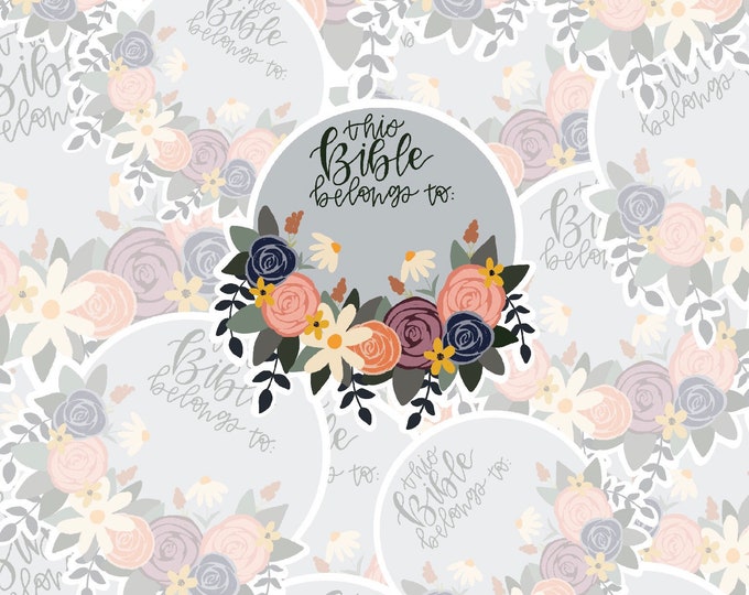 This Bible Belongs to Sticker | Bible Sticker | Christian Sticker ...