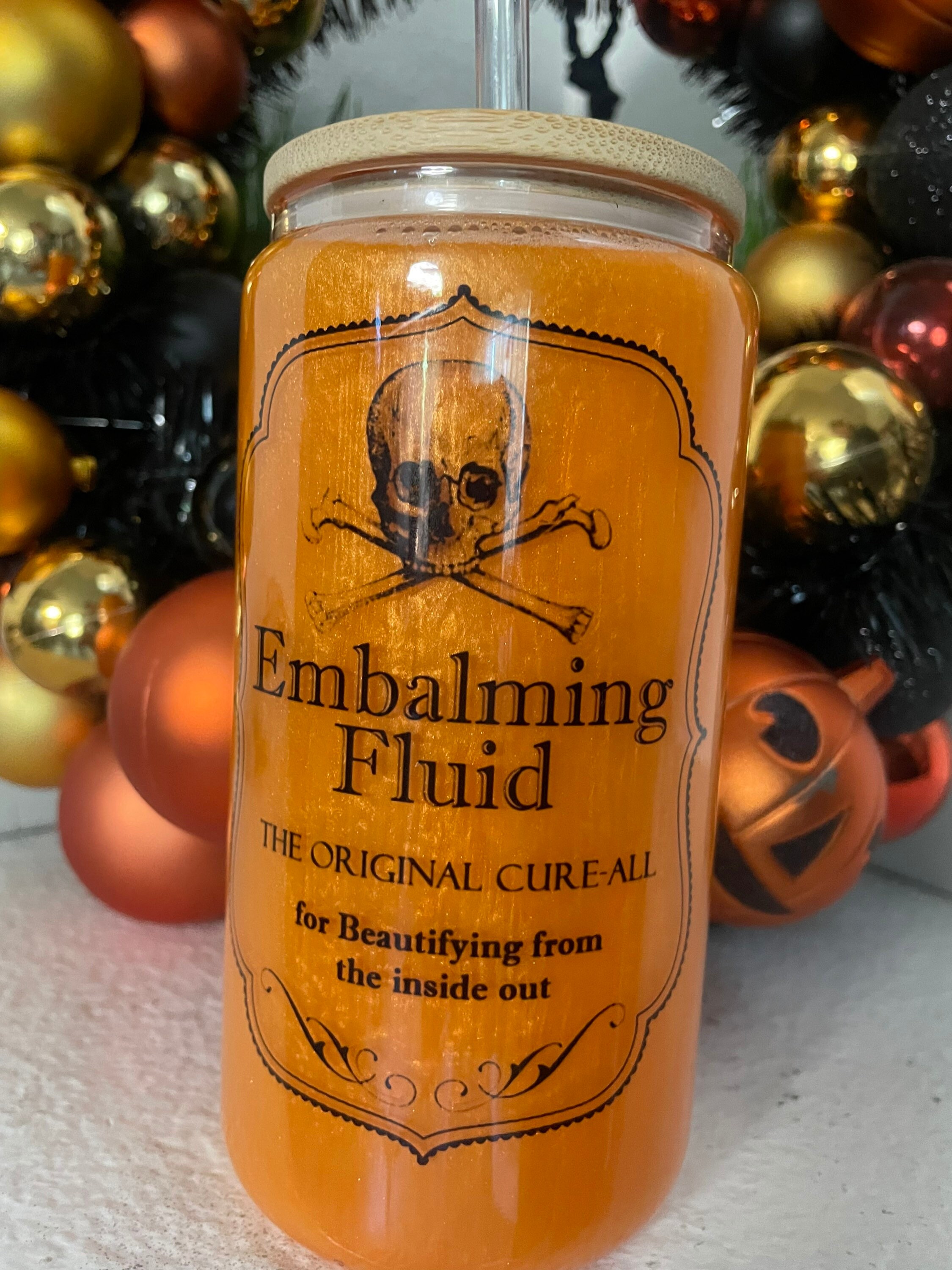 Embalming Fluid Tumbler Gift for Embalmer Snow Globe - Etsy