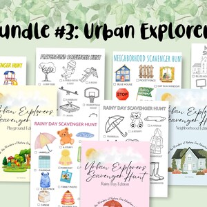 Outdoor Scavenger Hunt MEGA PACK BUNDLE, Rainy Day Games, Playground ...