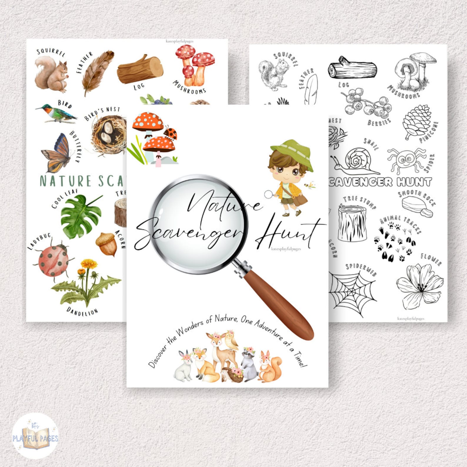 Nature Scavenger Hunt Printable, Fun, Outdoor Scavenger Hunt for Kids ...