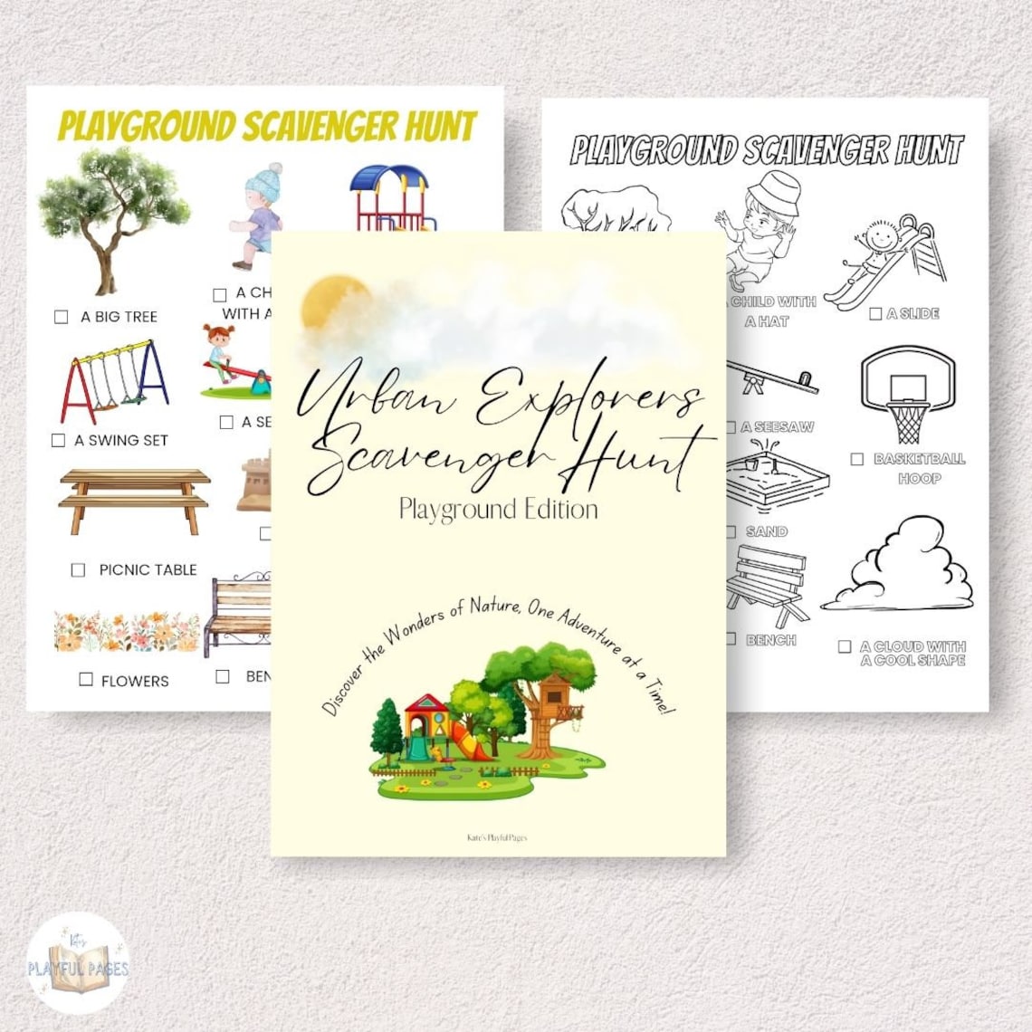Playground Scavenger Hunt Printable, Spring, Summer, Outdoor Scavenger ...