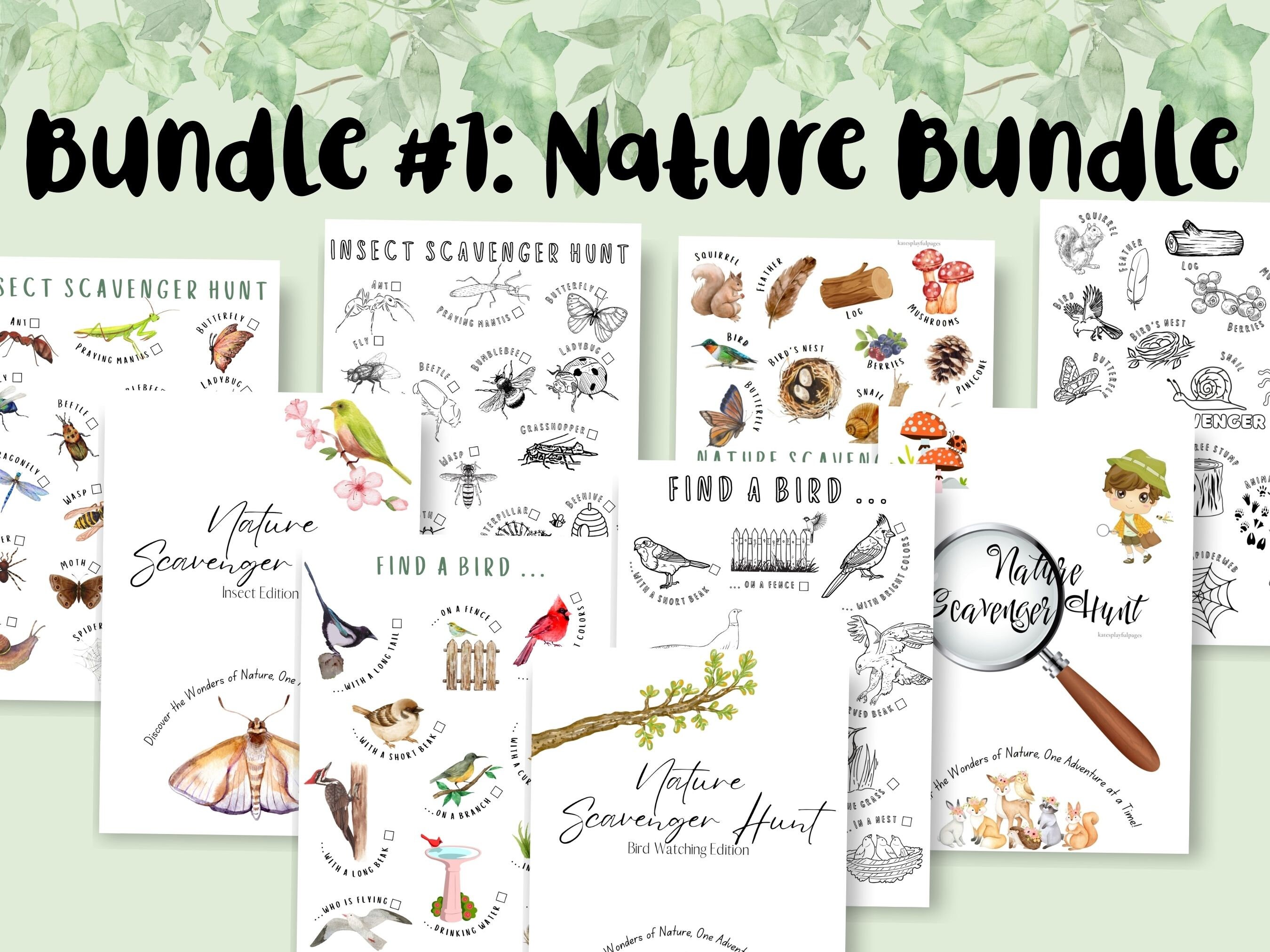 Outdoor Scavenger Hunt MEGA PACK BUNDLE, Rainy Day Games, Playground ...