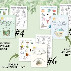 Outdoor Scavenger Hunt MEGA PACK BUNDLE, Rainy Day Games, Playground ...