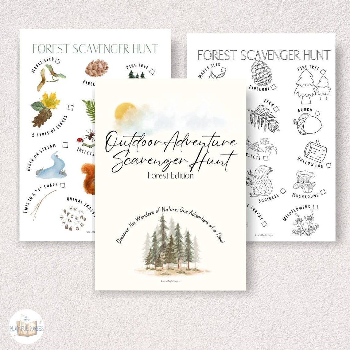 Forest Scavenger Hunt Printable, , Spring, Summer, Outdoor Scavenger ...