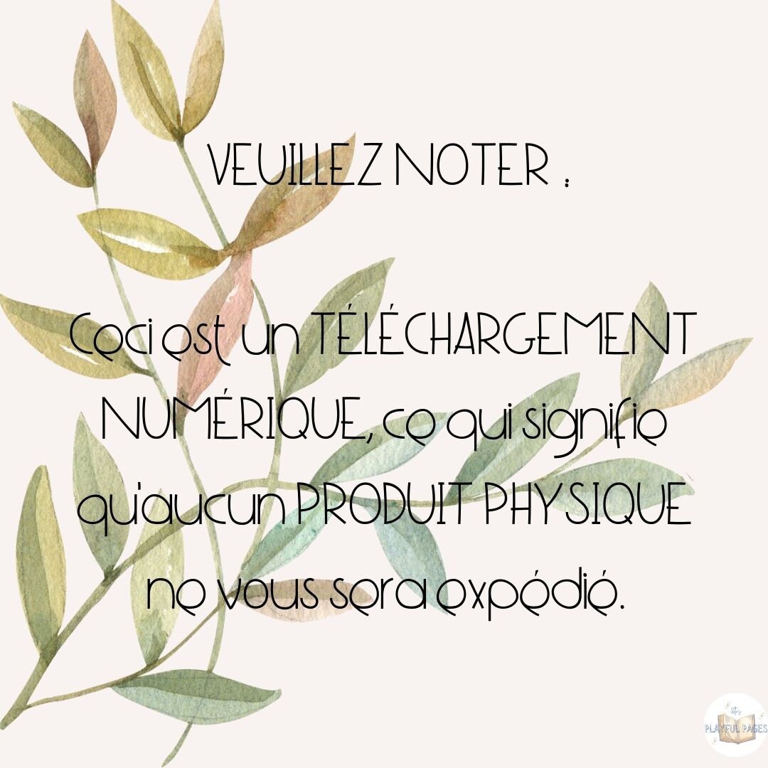 FRENCH Watercolor Animal Alphabet Flashcards ABC Learning - Etsy