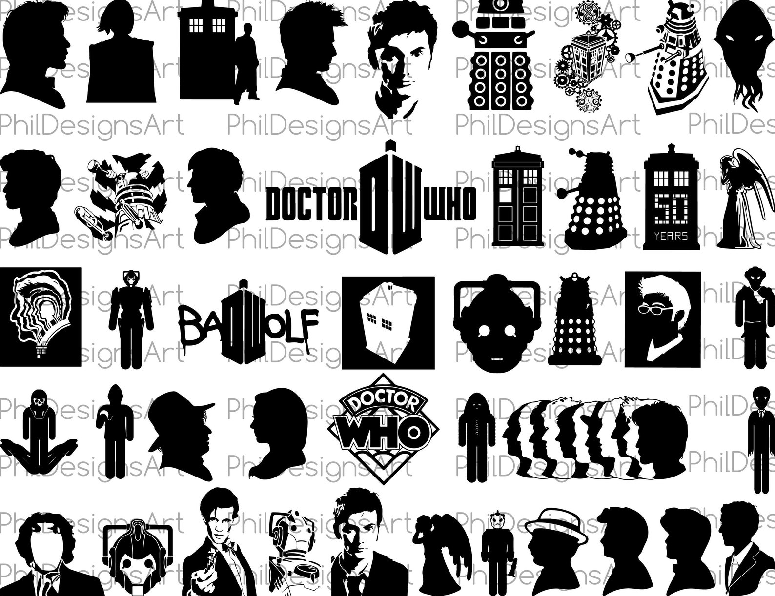 Big 44 Doctor SVG PNG DXF Eps Pdf Bundle - Etsy