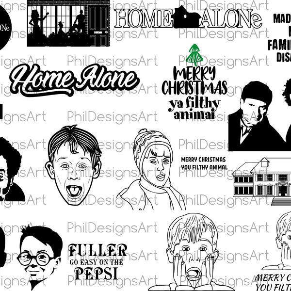 Home Alone Svg - Etsy Canada