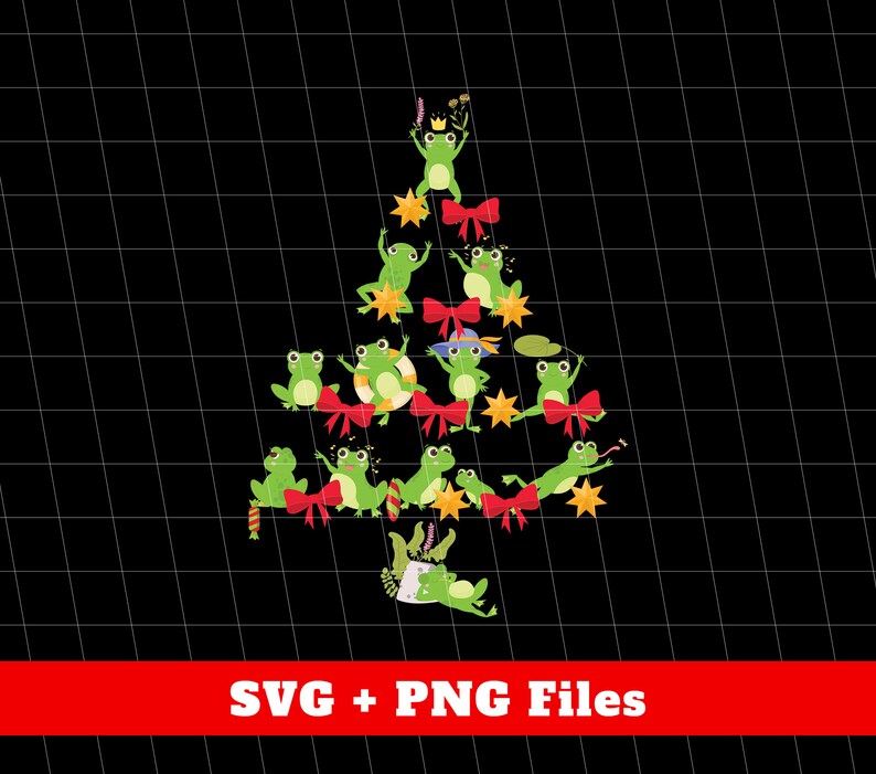 Frog Tree Svg, Christmas Frog Svg, Merry Frog-mas Svg, Merry Christmas ...