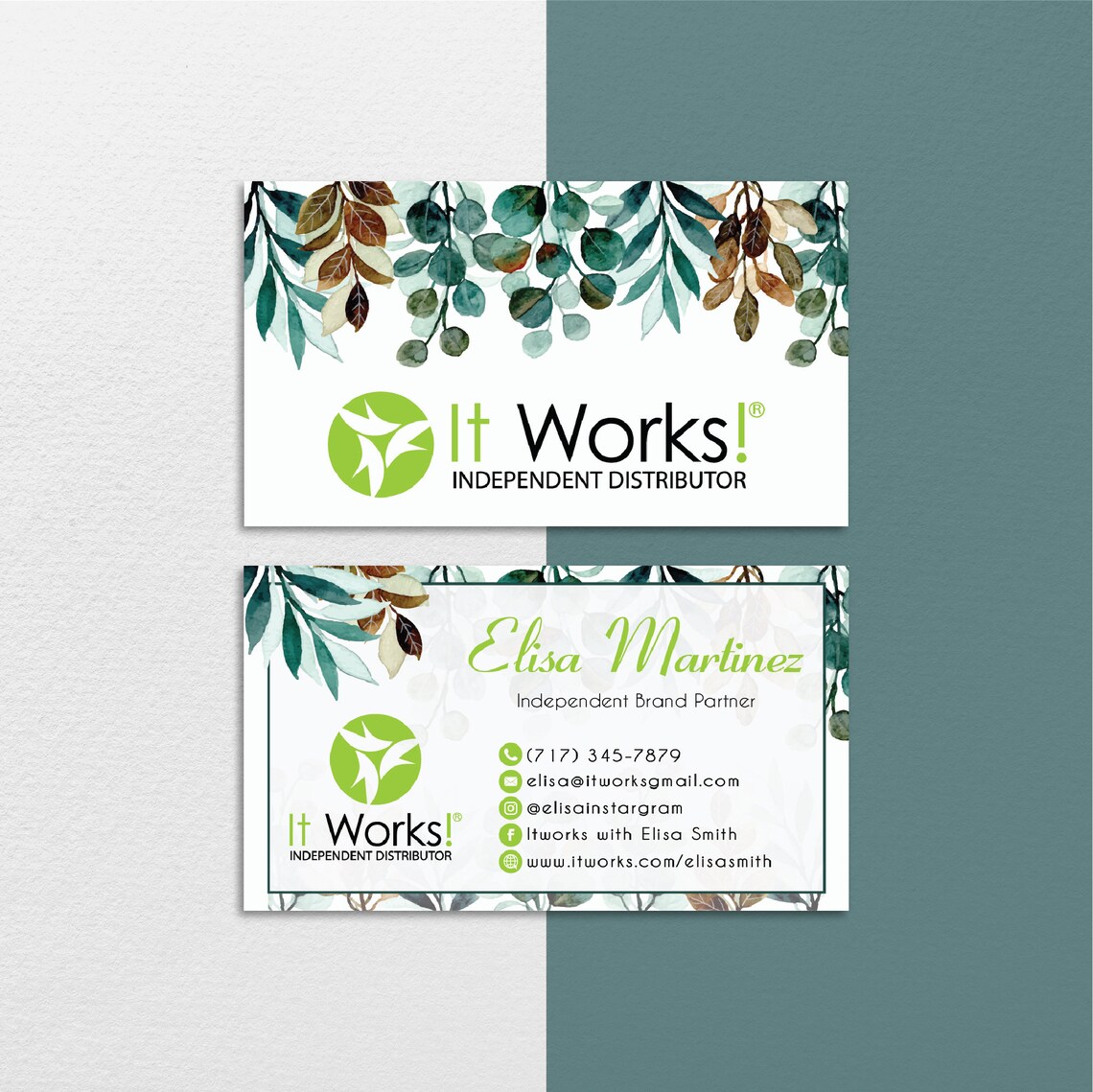 It Works Cards, It Works Business Card, Digital File, Personalized It ...