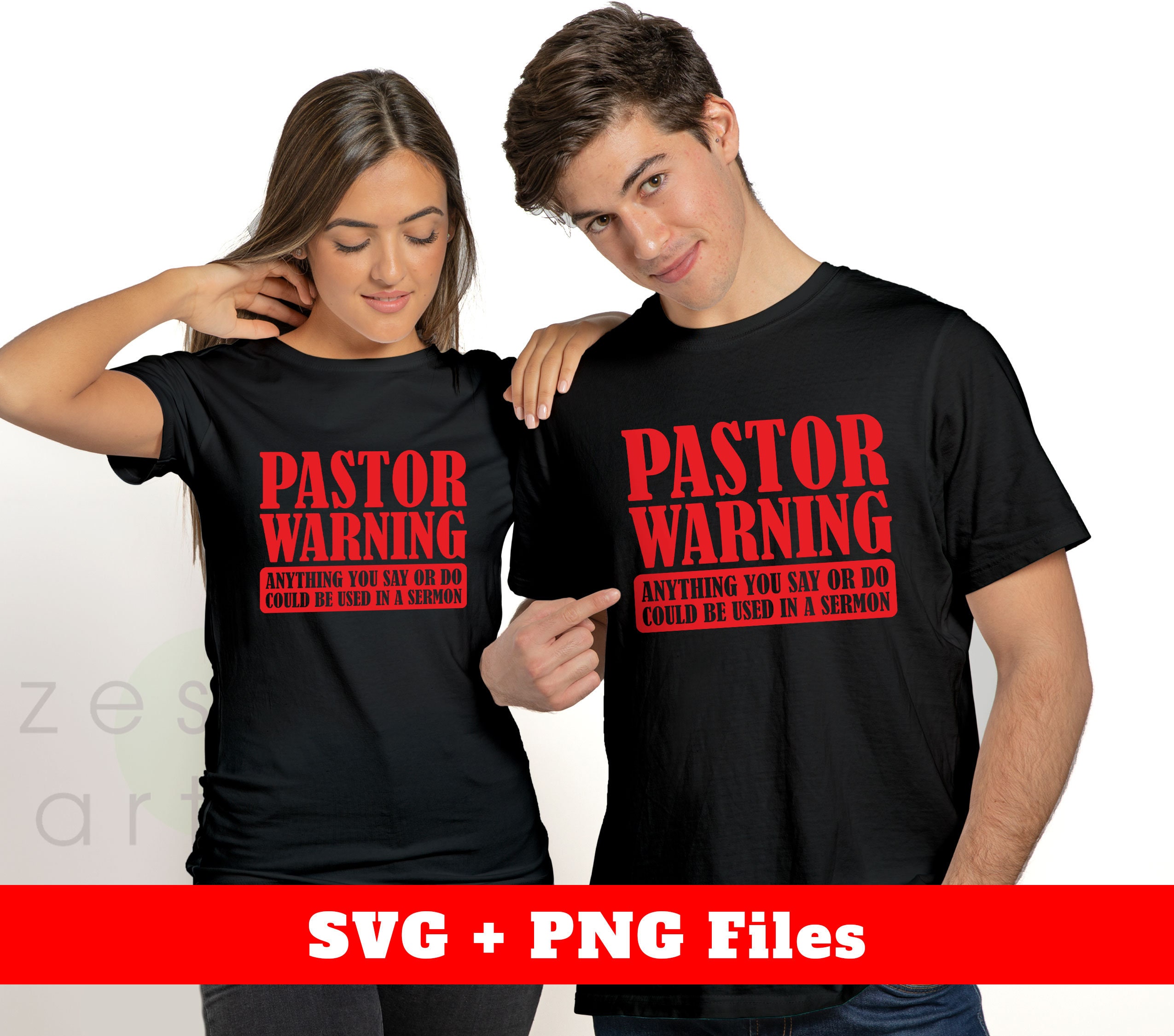 Pastor Warning Anything You Say or Do Could Be Used in A Sermon Svg ...