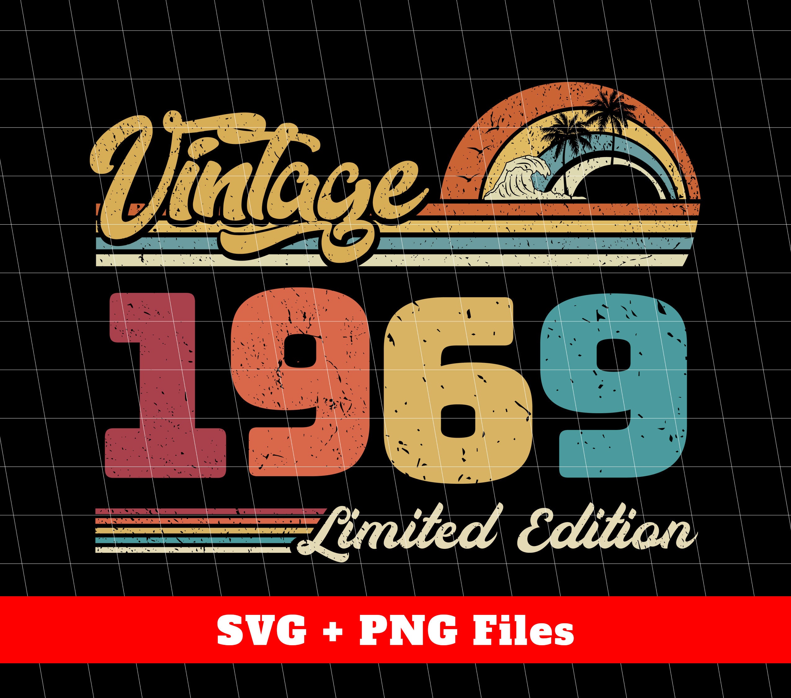 1969 Vintage Svg, Vintage 1969 Gift, Love 1969 Svg, Birthday 1969 Png ...