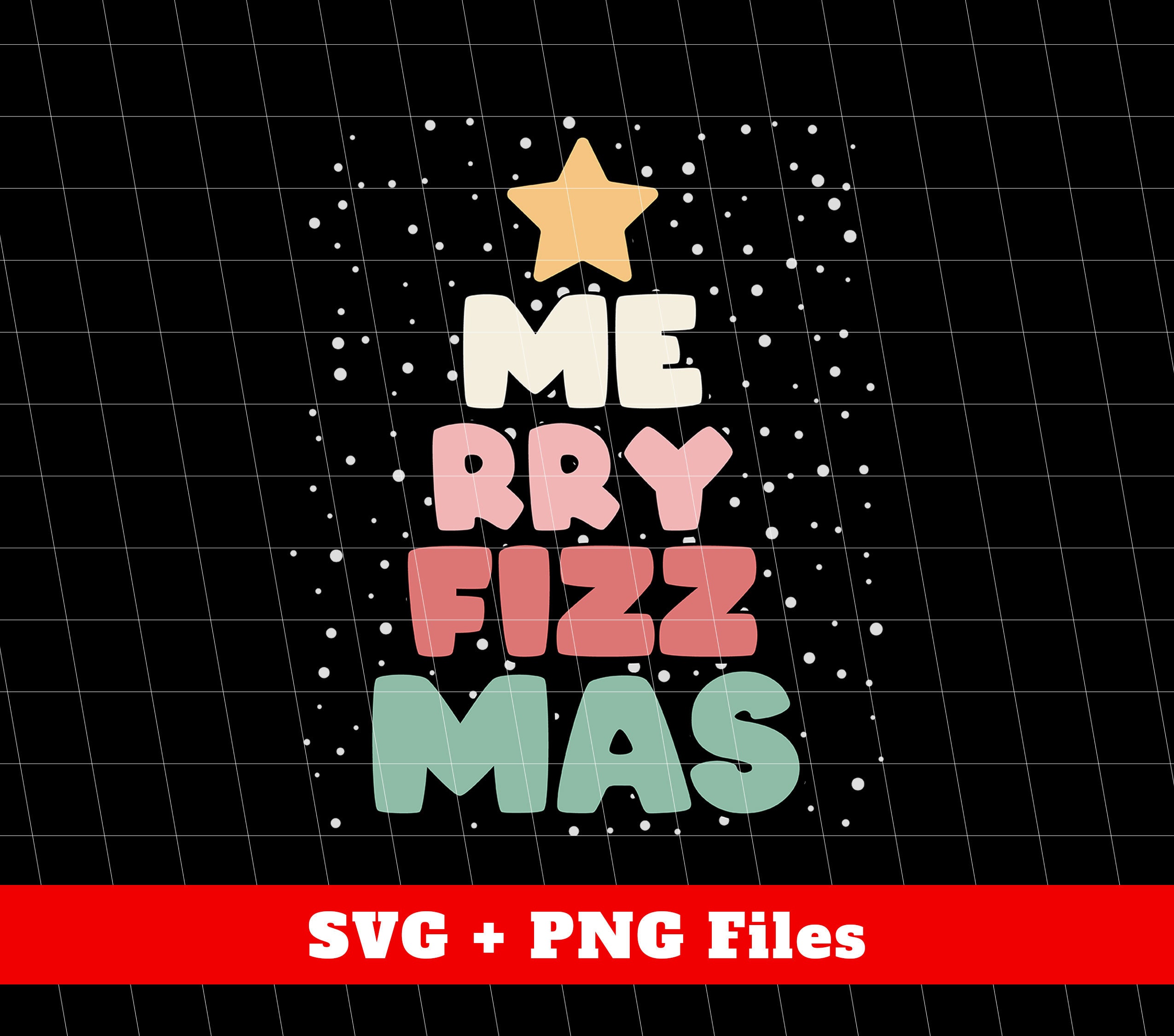 Merry Fizz Mas Svg, Merry Christmas Tree Svg, Cute Fizz Mas Svg, Love ...
