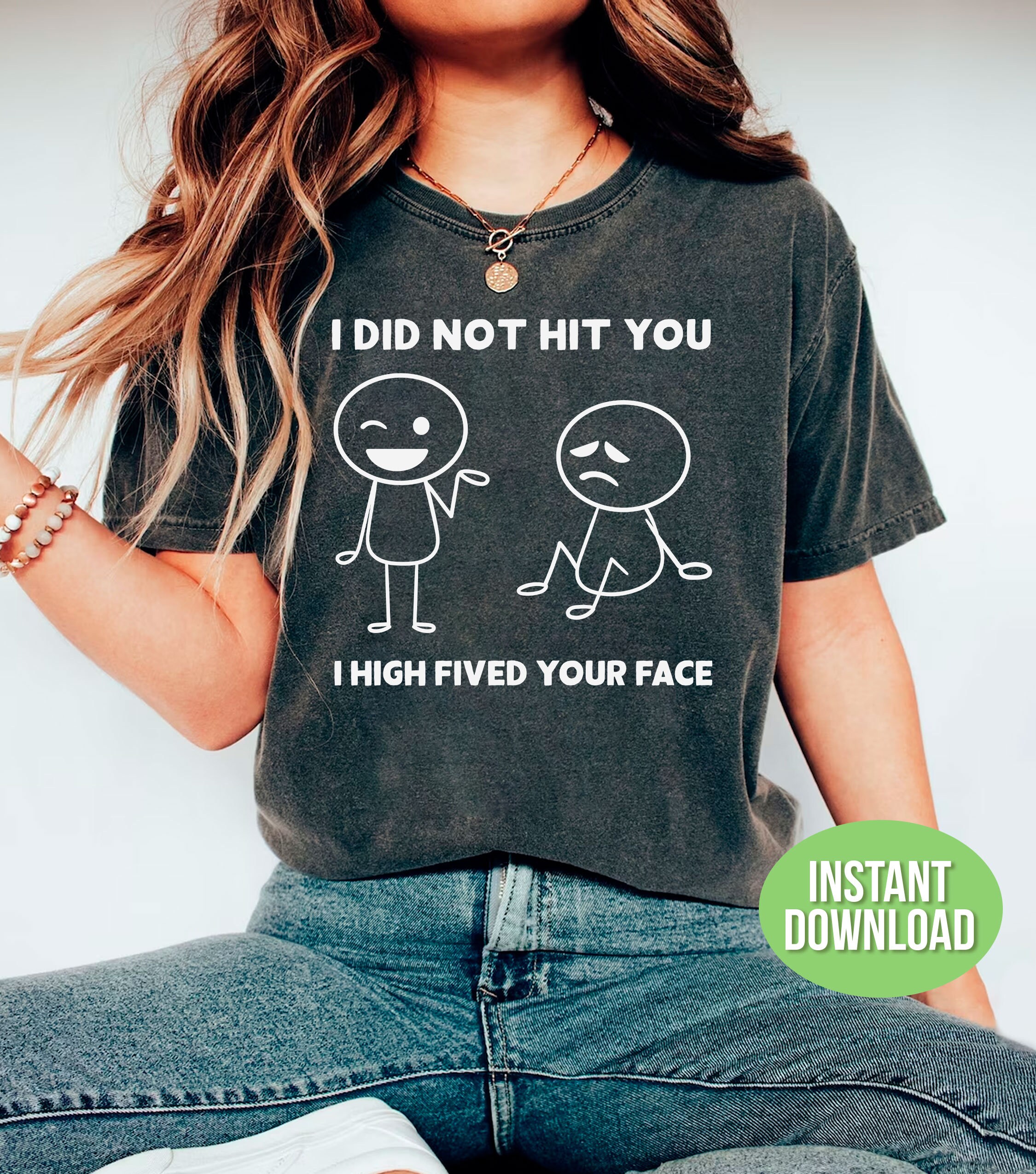I Did Not Hit You Svg Stickman Svg Funny Stickman Svg I - Etsy