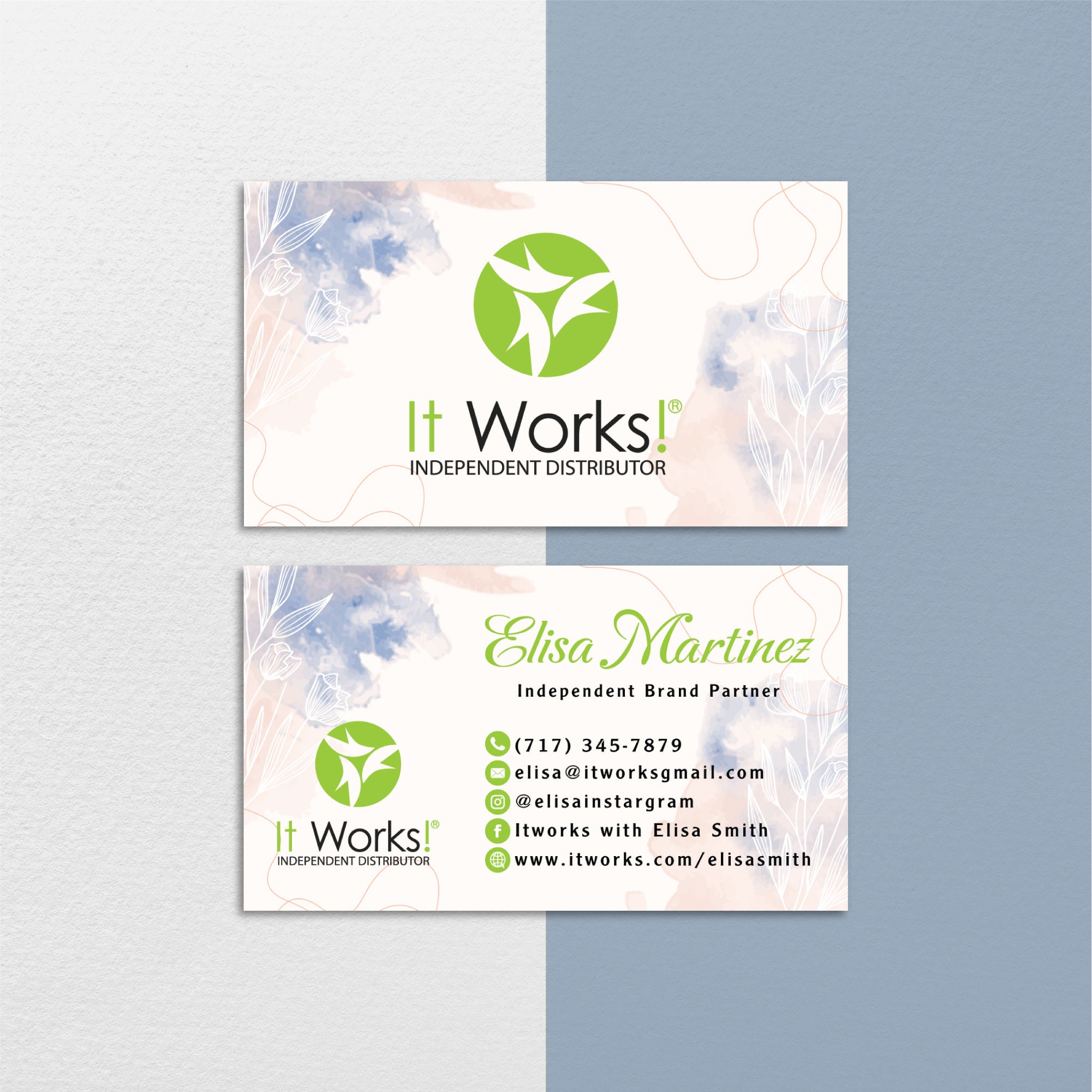 It Works Business Cards, Digital File, Personalized It Works Business ...