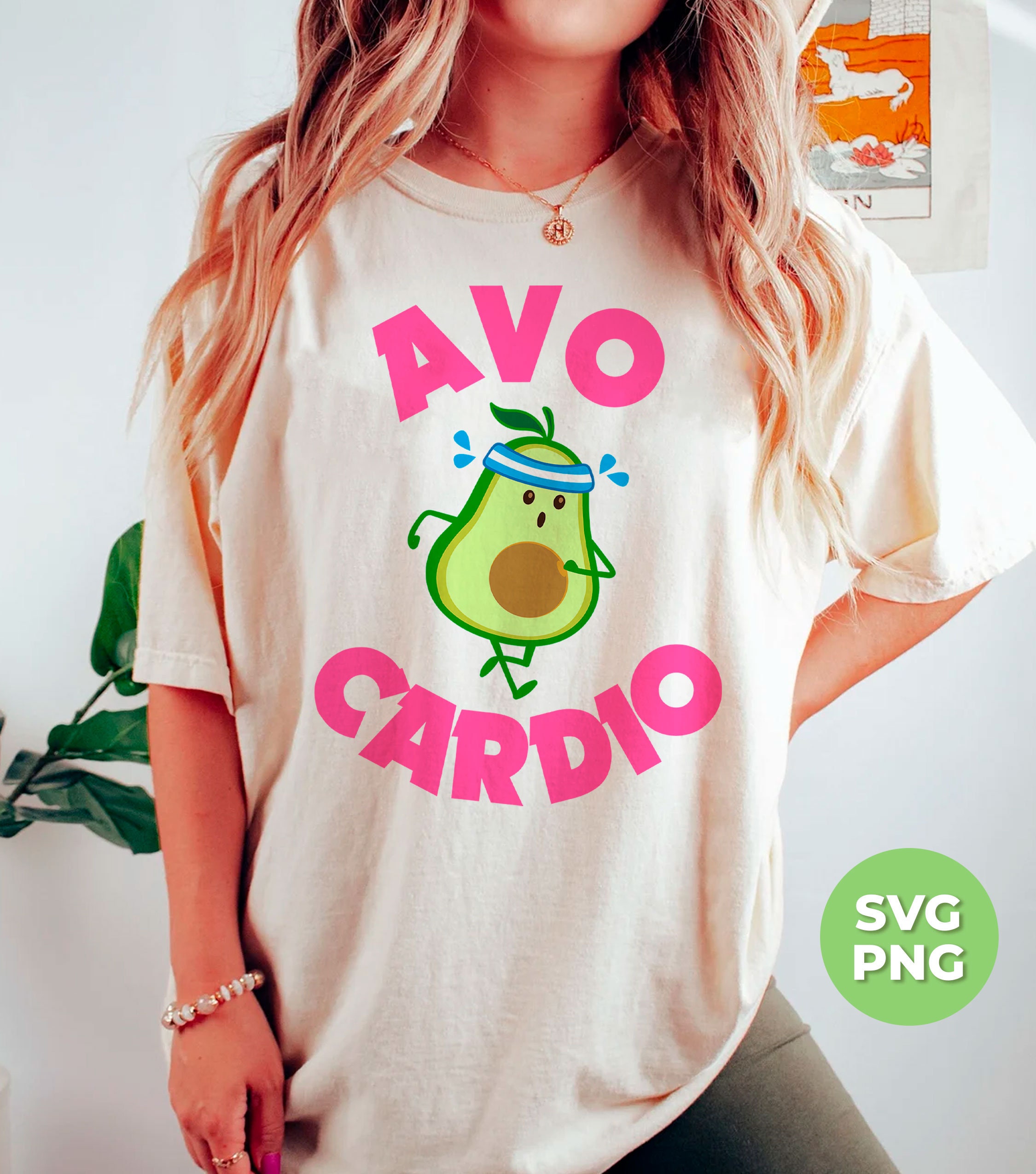 Avo-cardio Svg, Avocado Svg, Funny Avocado Svg, Pink Avocado Do Cardio ...