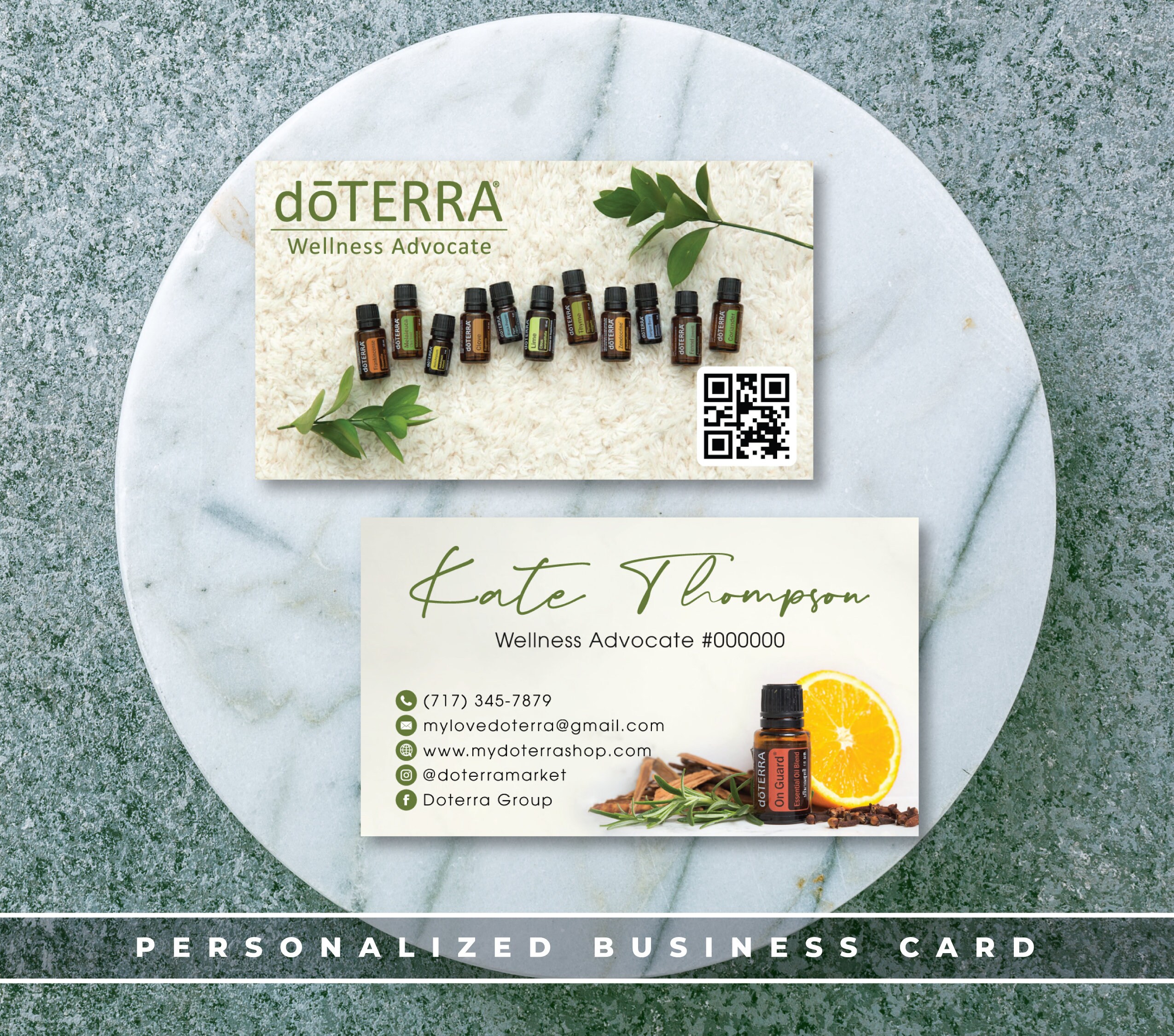 Doterra Wellness Advocate Business Cards