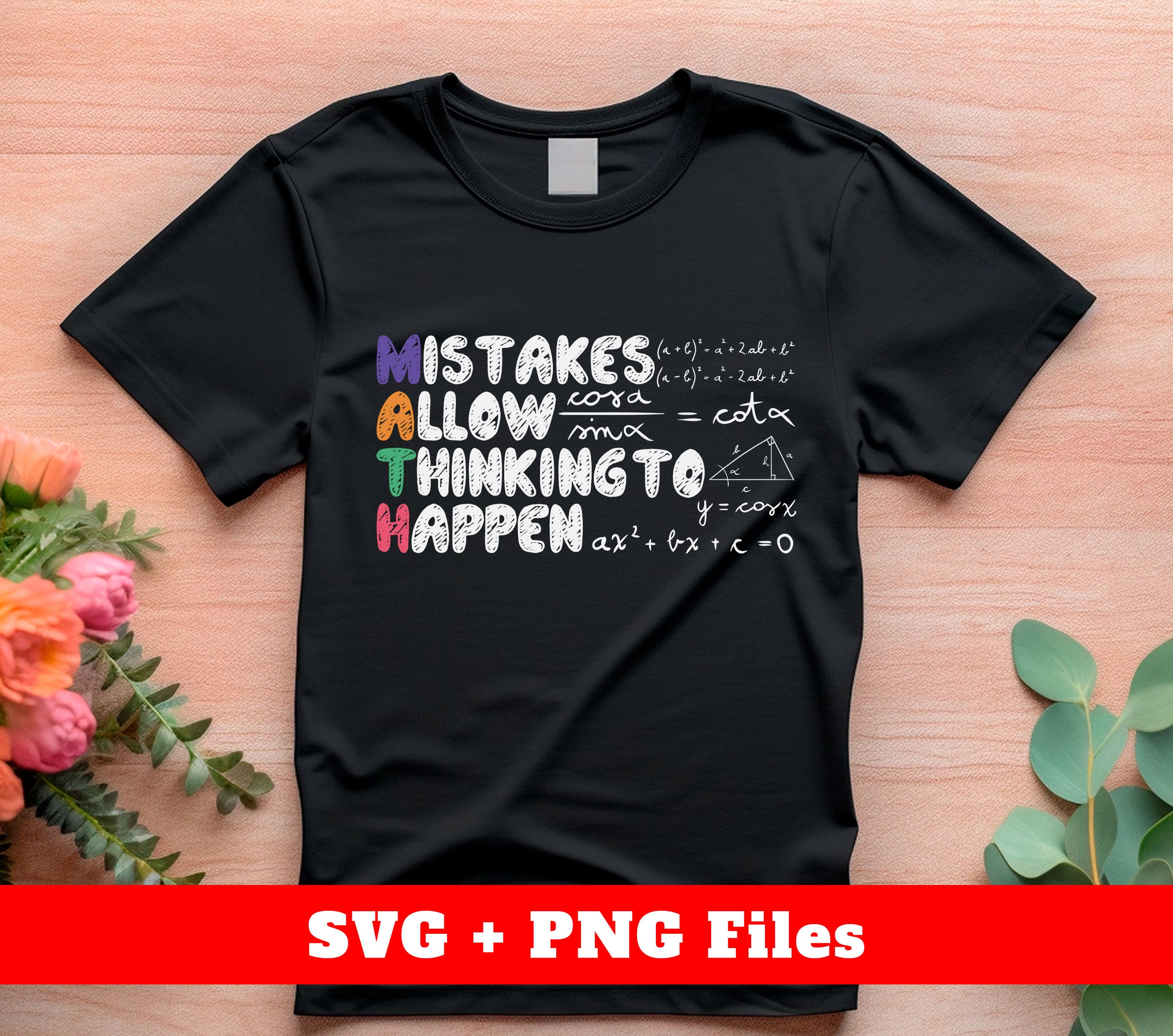 Mistakes Allow Thinking to Happen Svg, Love Math Svg, Mathematic Lover ...