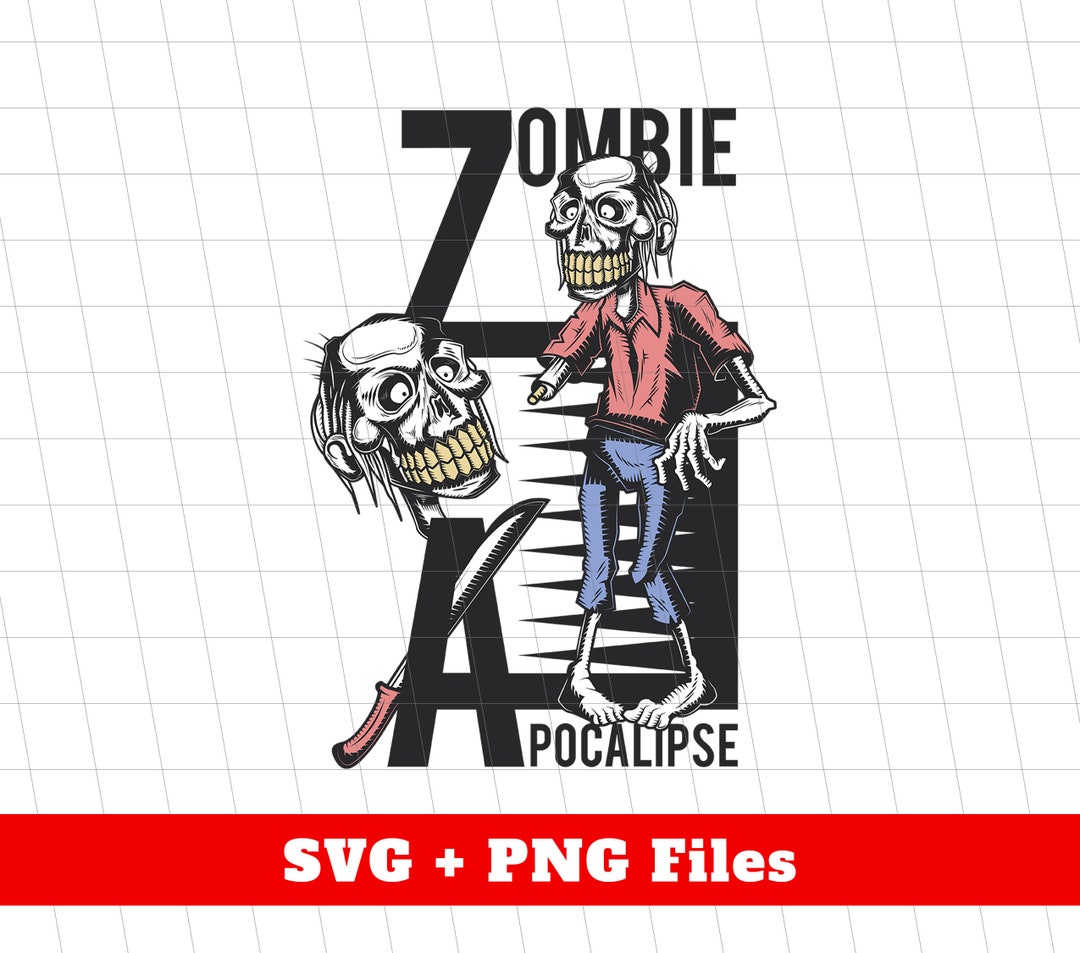 Zombie Apocalipse Svg, Skeleton Zombie Svg, Halloween Party Svg, Zombie ...