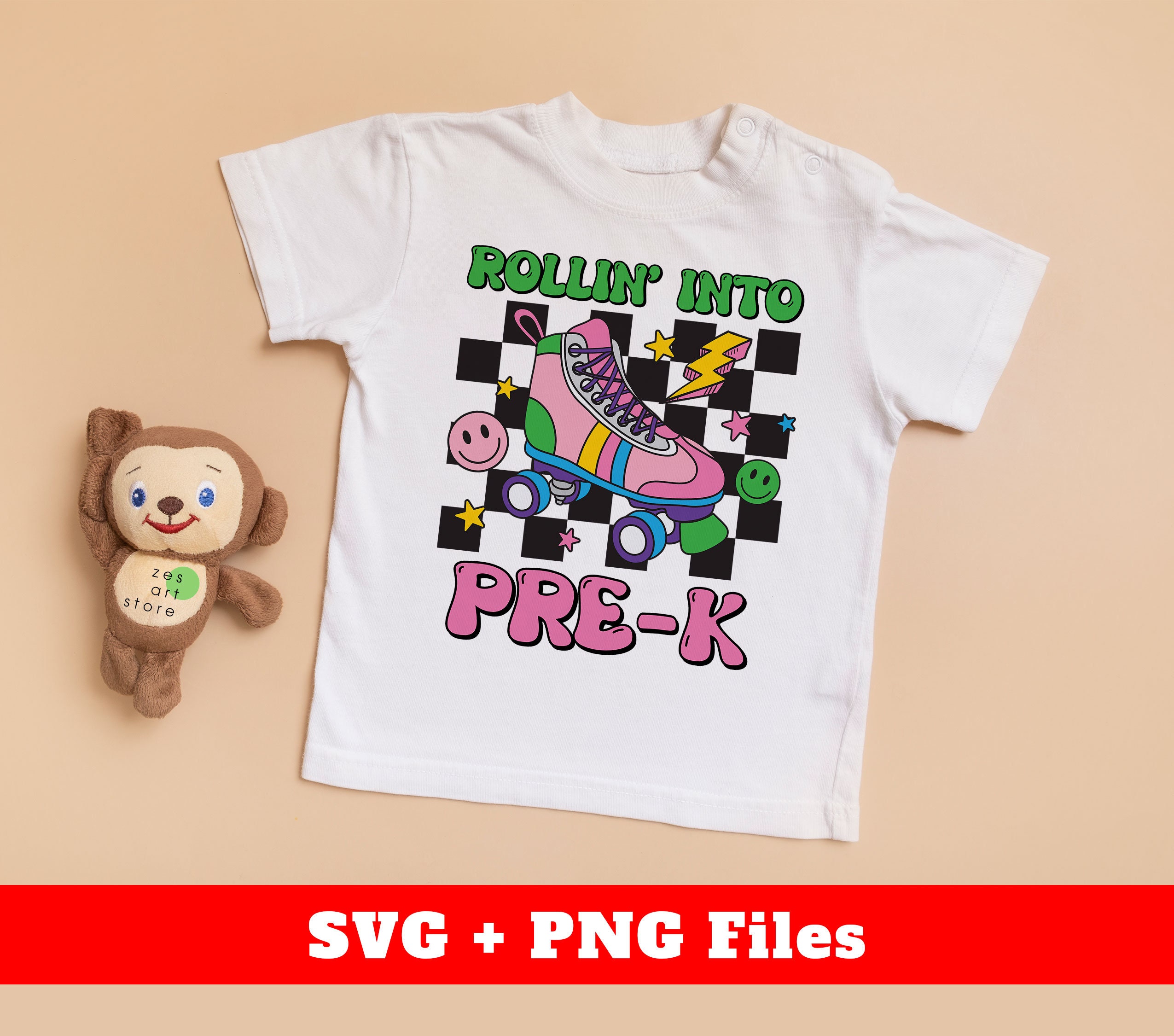 Rolling Into Pre K Svg Cute Roller Skaters Svg Back to - Etsy