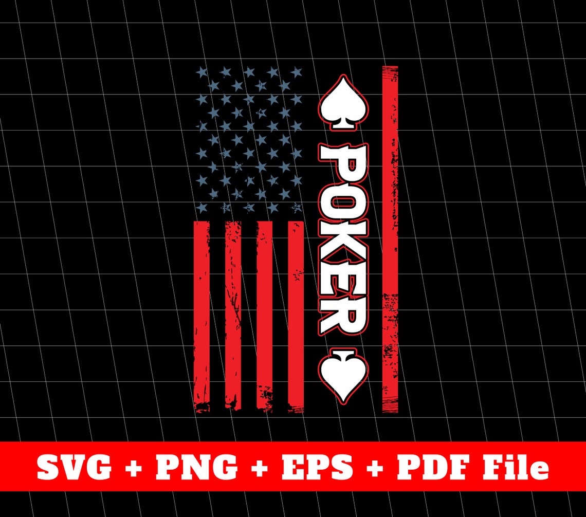 Poker Svg, American Poker Svg, Retro Poker Svg, Svg for Poker, Love ...
