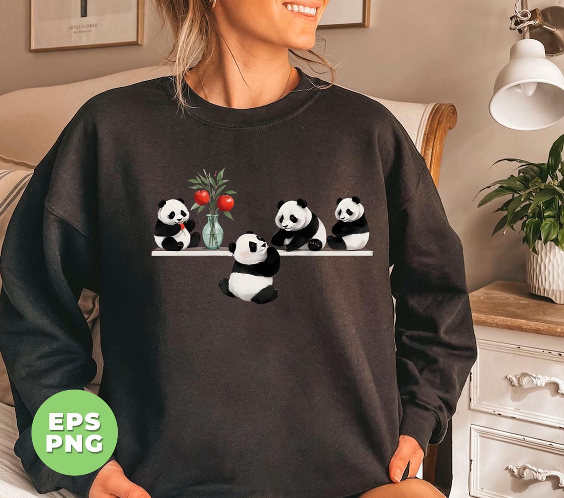 Four Panda, Cute Pandas, Funny Panda, Multi Functional, Lovely Panda ...