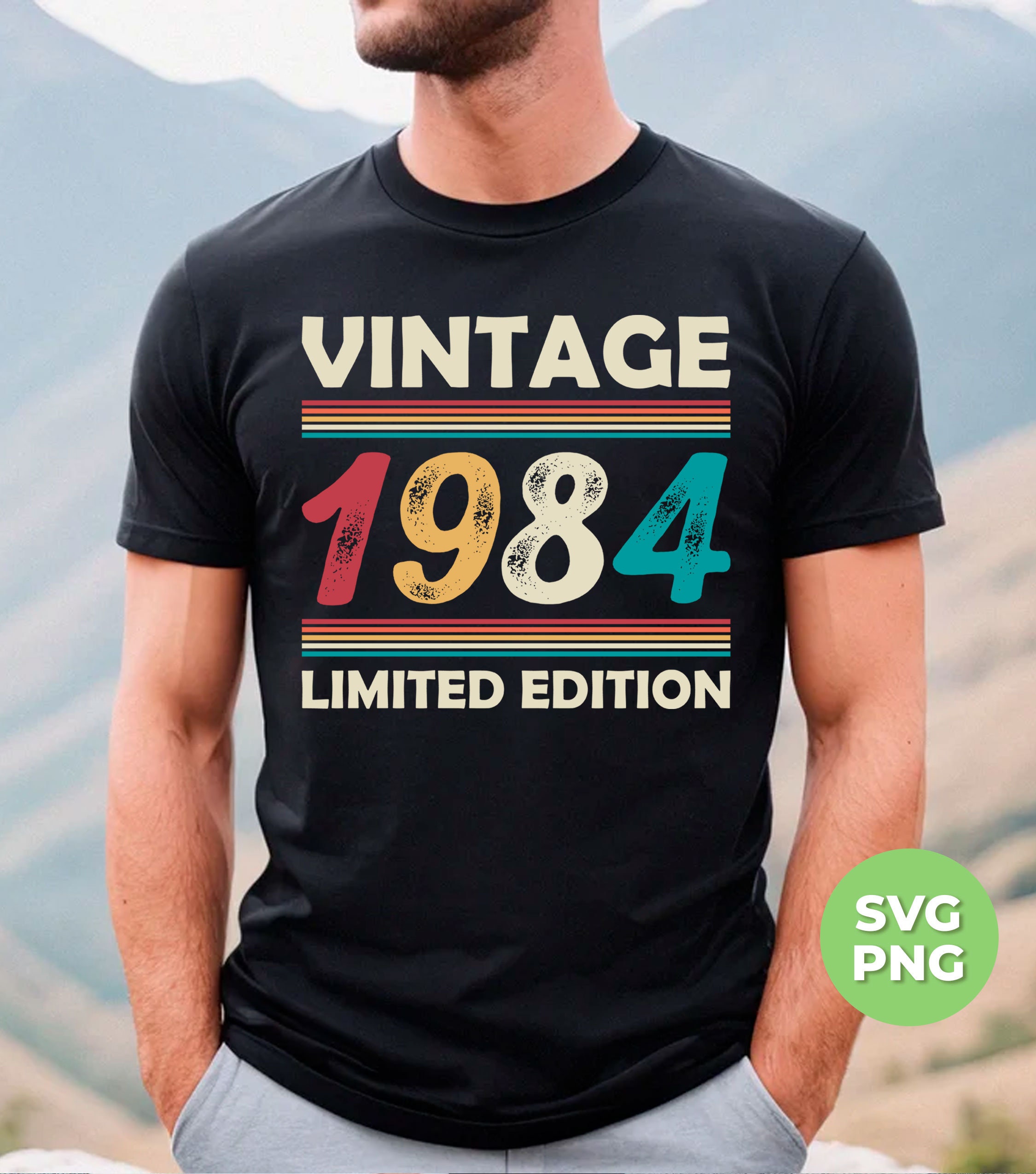 Vintage Birthday Svg 1984 Birthday Svg Retro 1984 Svg 1984 - Etsy