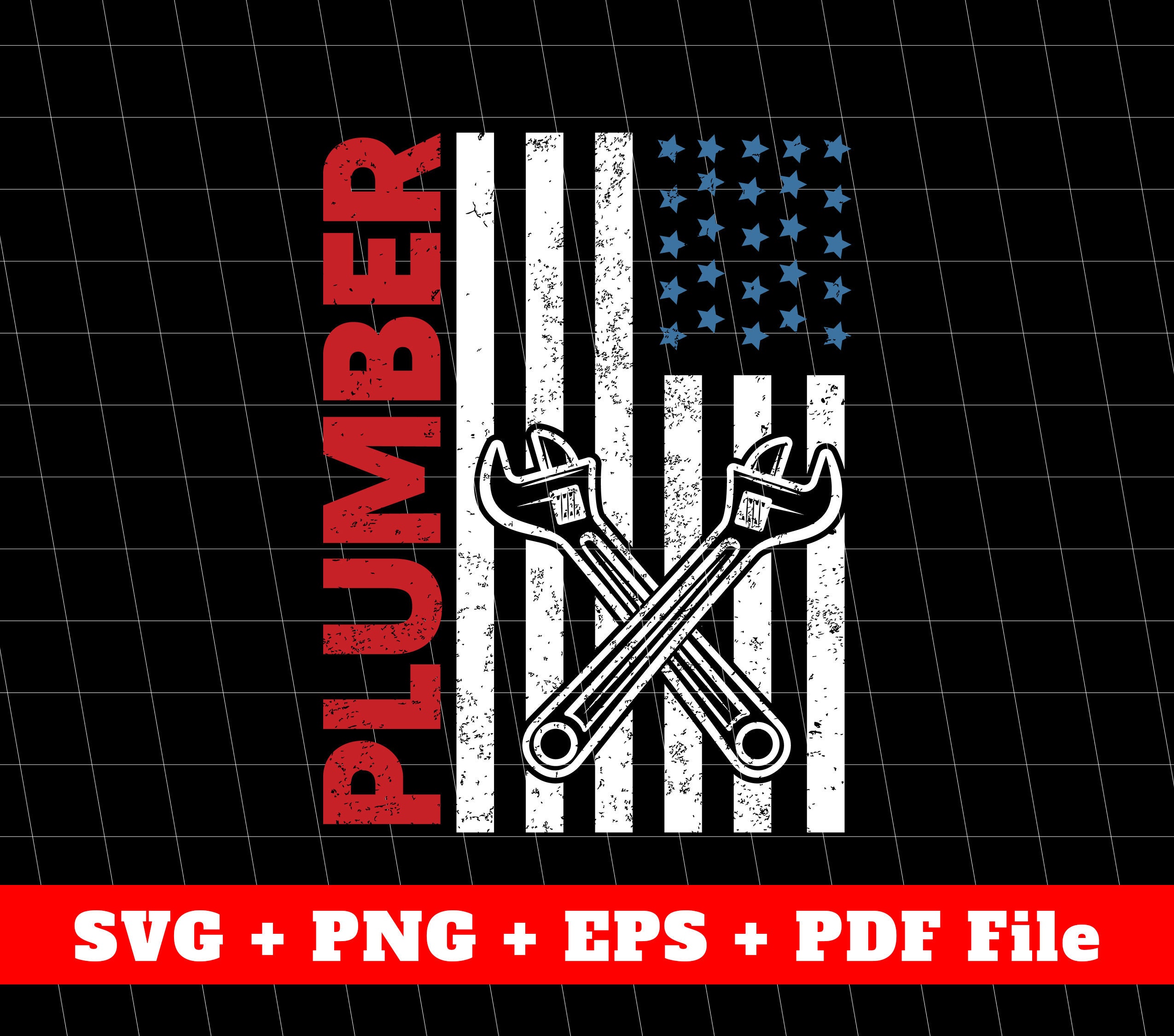 Plumber Lover Png, American Plumber Svg, Plumber Tool Svg, I Am A ...