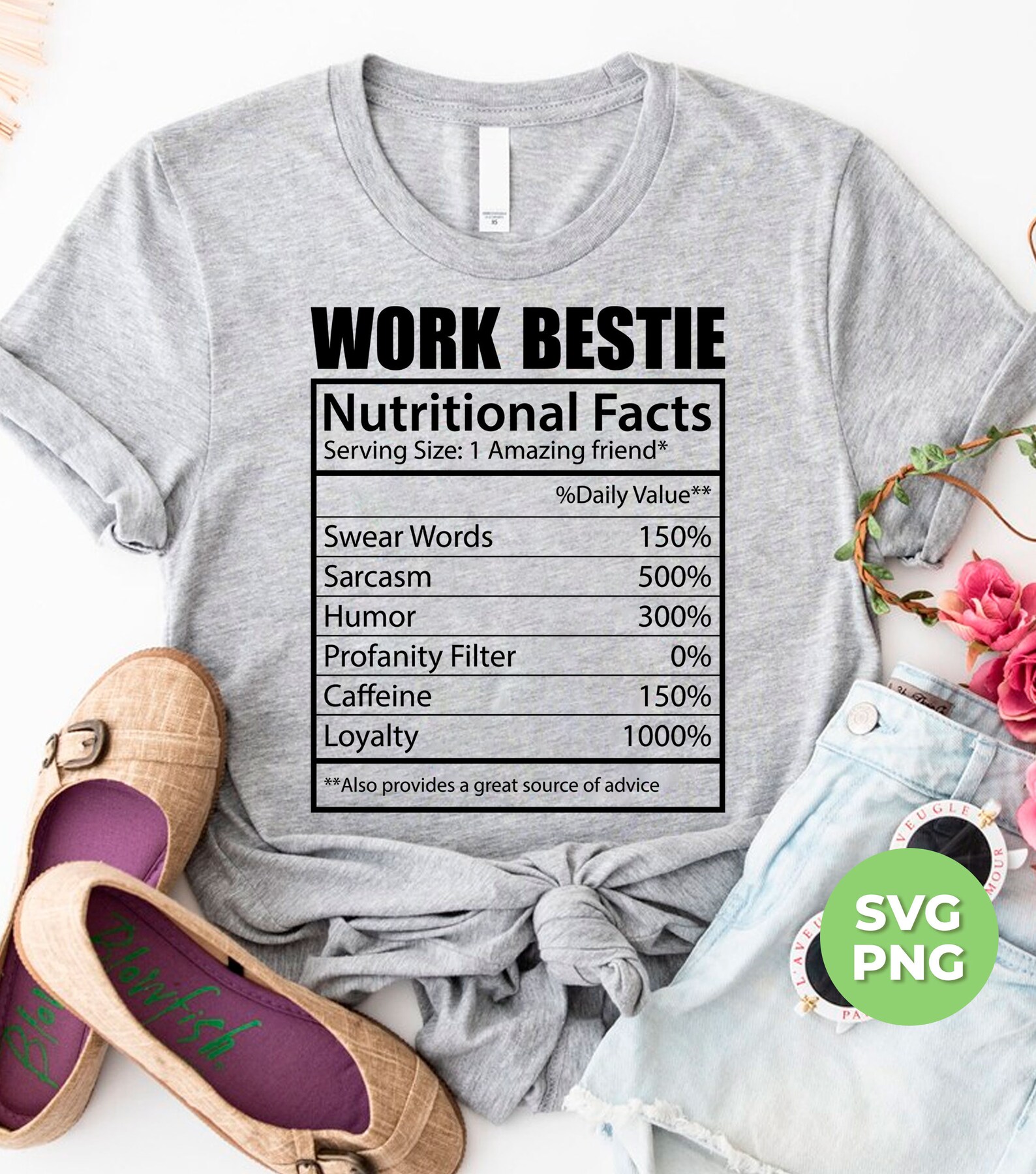 Work Bestie Svg, Nutritional Facts Svg, Bestie Nutrition Svg, Love Work ...