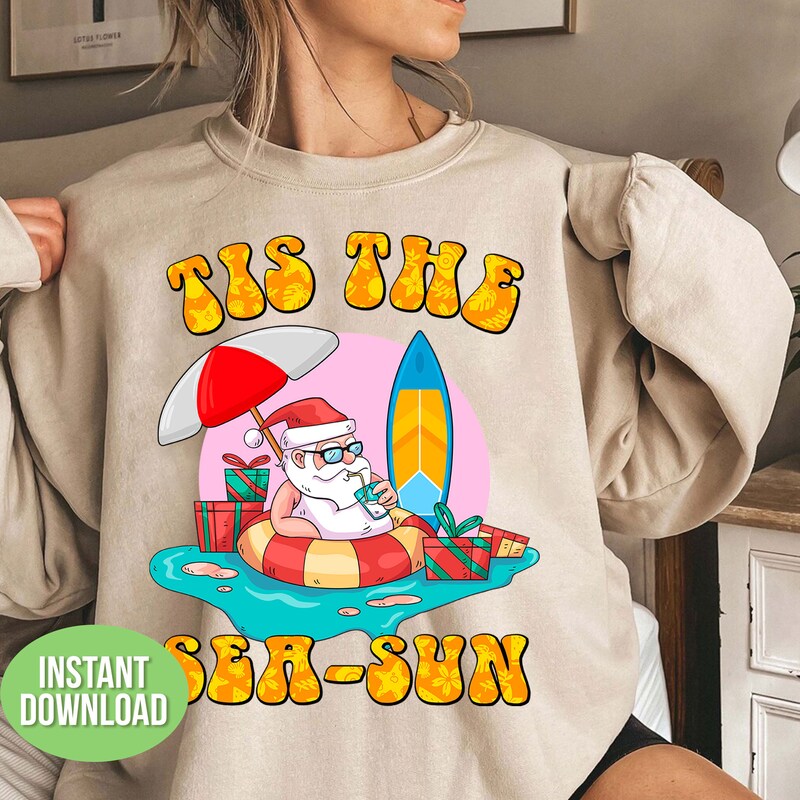 Santa Sea and Sun - Etsy