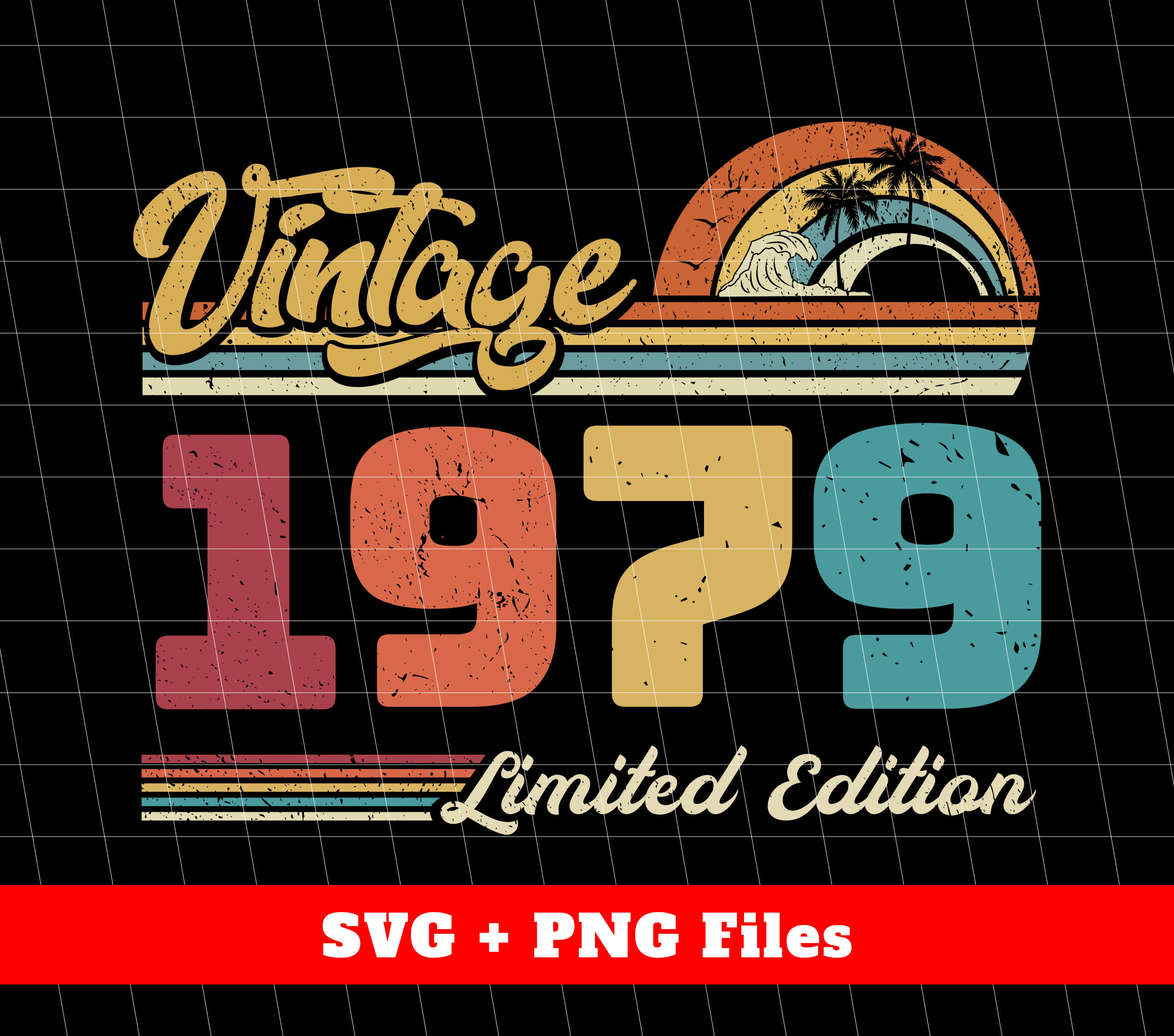1979 Vintage Svg, Vintage 1979 Gift, Love 1979 Svg, Birthday 1979 Png ...