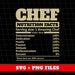 Chef Nutrition Facts Png, Serving Size for 1 Amazing Chef Png, Chef ...