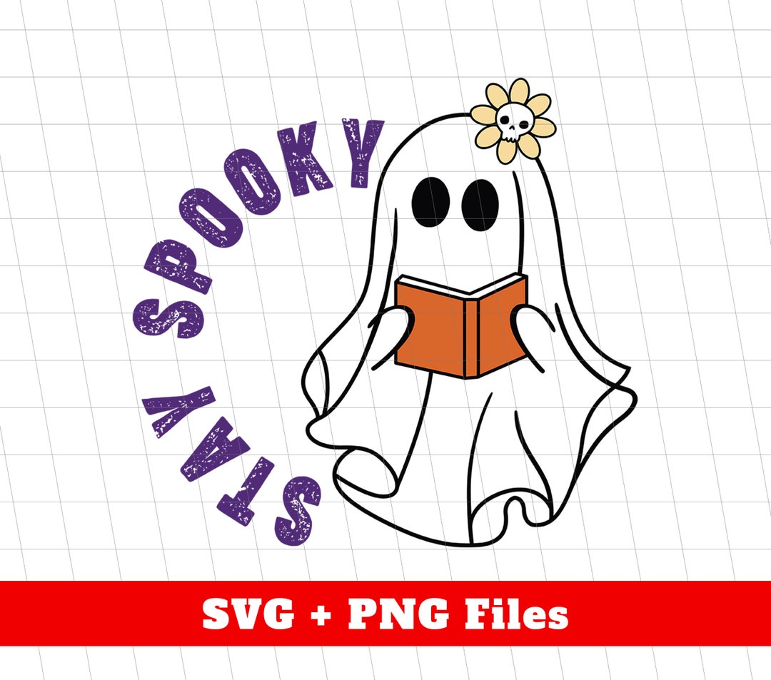 Stay Spooky Svg, Boo Love Book Svg, Boo Read Book Svg, Cute Boo Svg ...