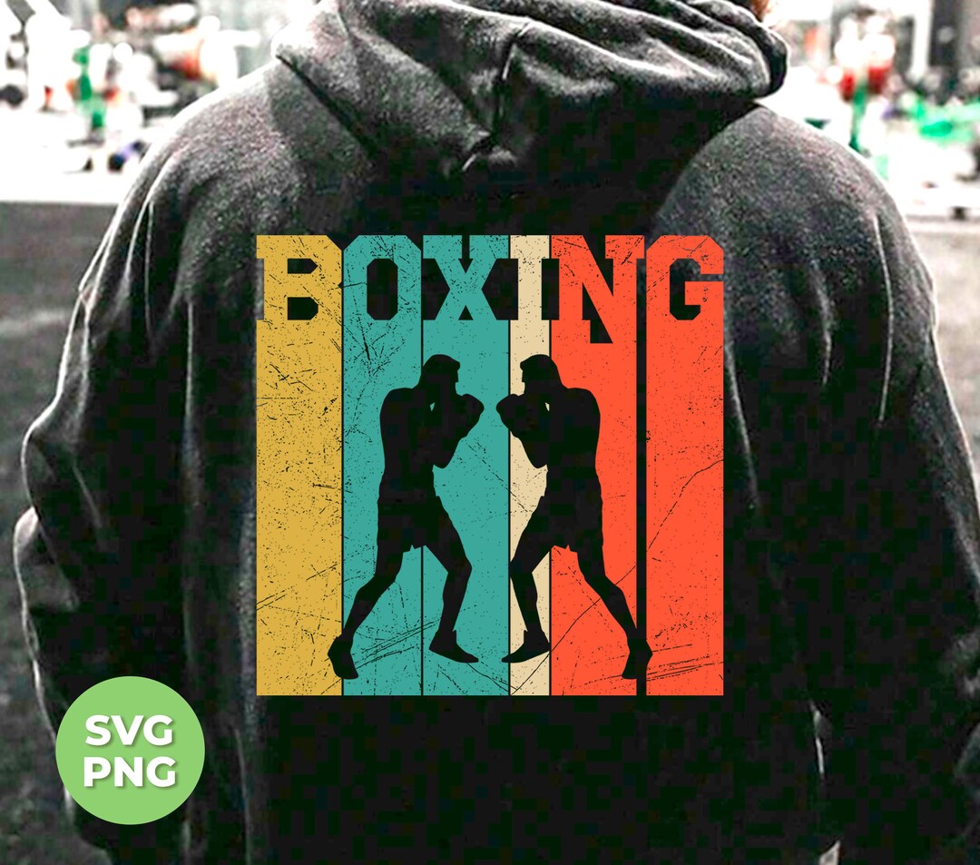 Boxing Lover Png, Love Boxing Png, Boxing Silhouette Png, Retro Boxing ...