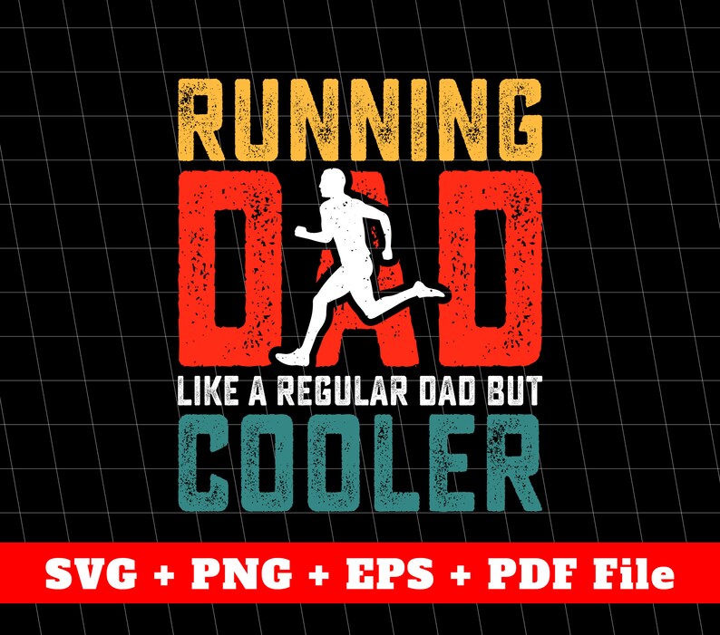 Running Dad Svg Retro Running Svg Cool Dad Svg. Svg for Dad - Etsy
