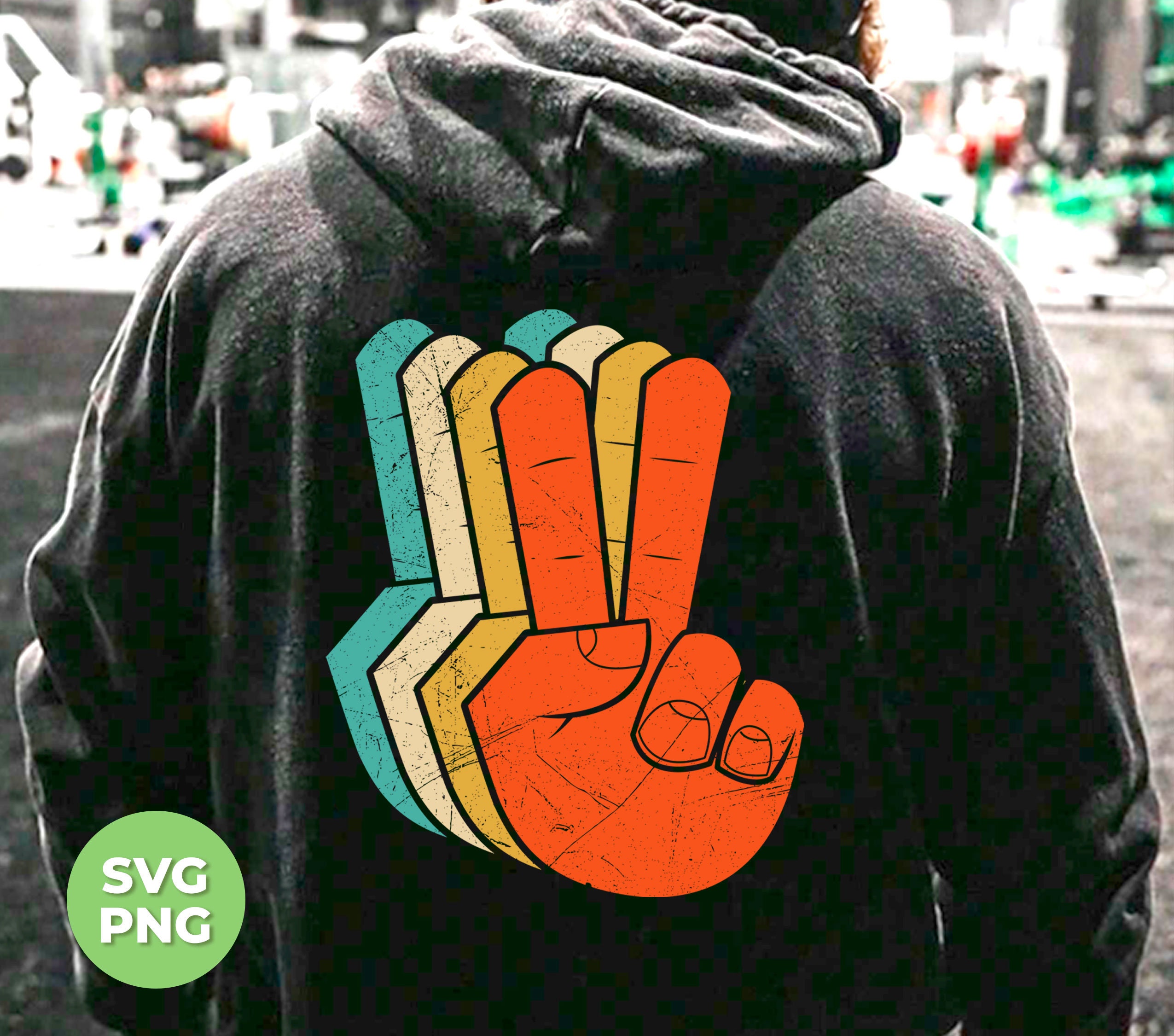 Peace Sign Svg Retro Peace Sign Svg Love Peace Svg Say Hi - Etsy