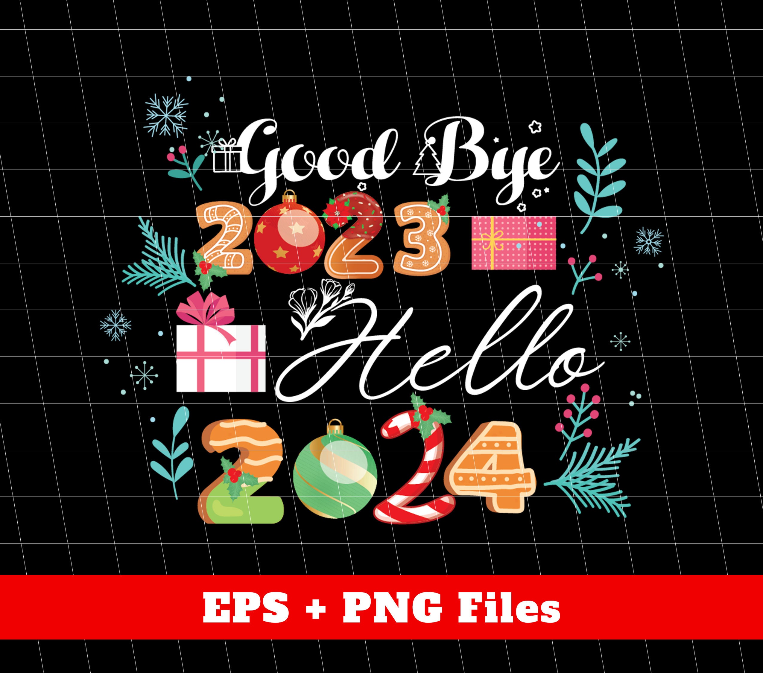 Good Bye 2023, Hello 2024 Png, Say Hello 2024 Png, Happy New Year Png ...