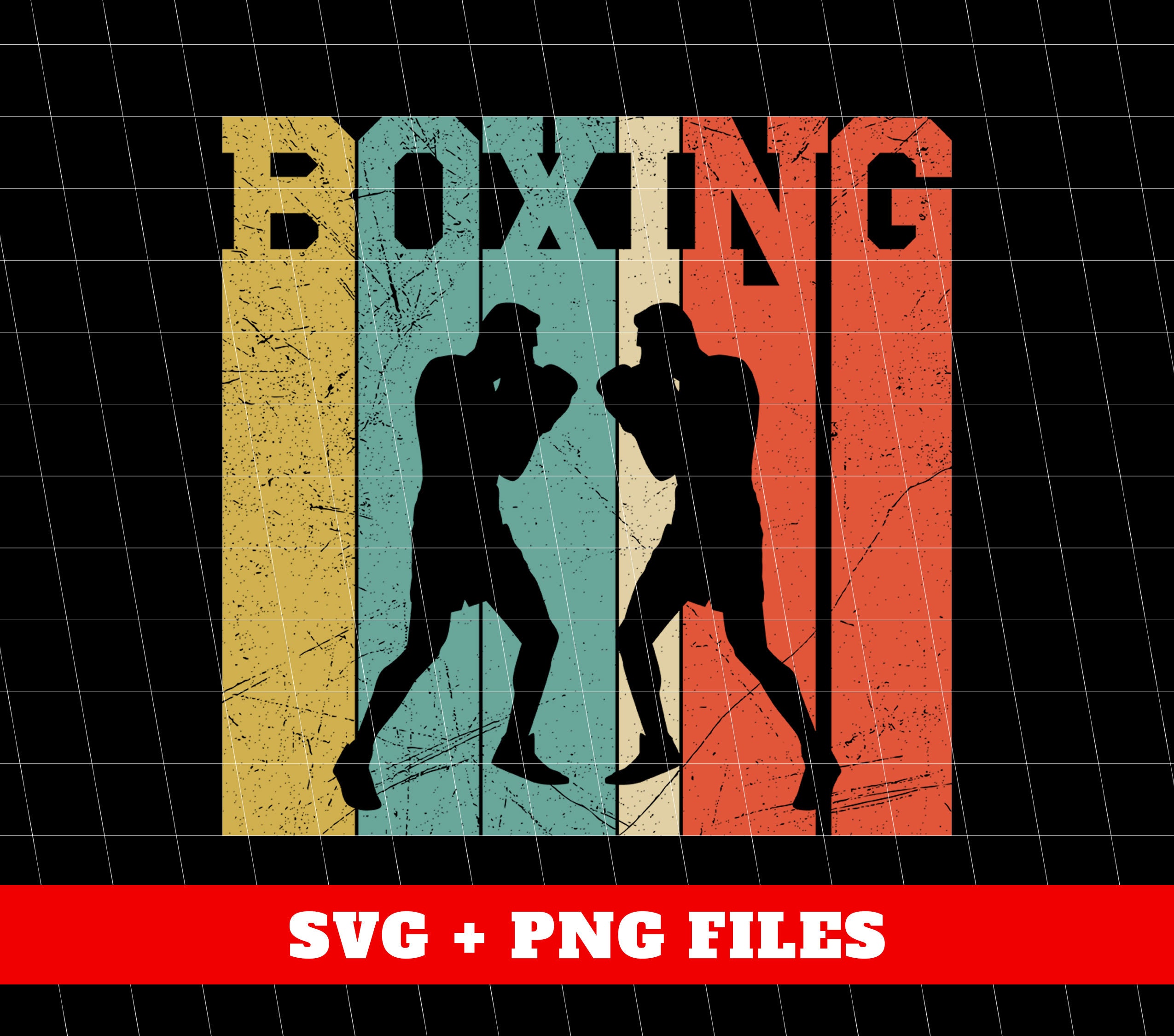 Boxing Lover Png, Love Boxing Png, Boxing Silhouette Png, Retro Boxing ...