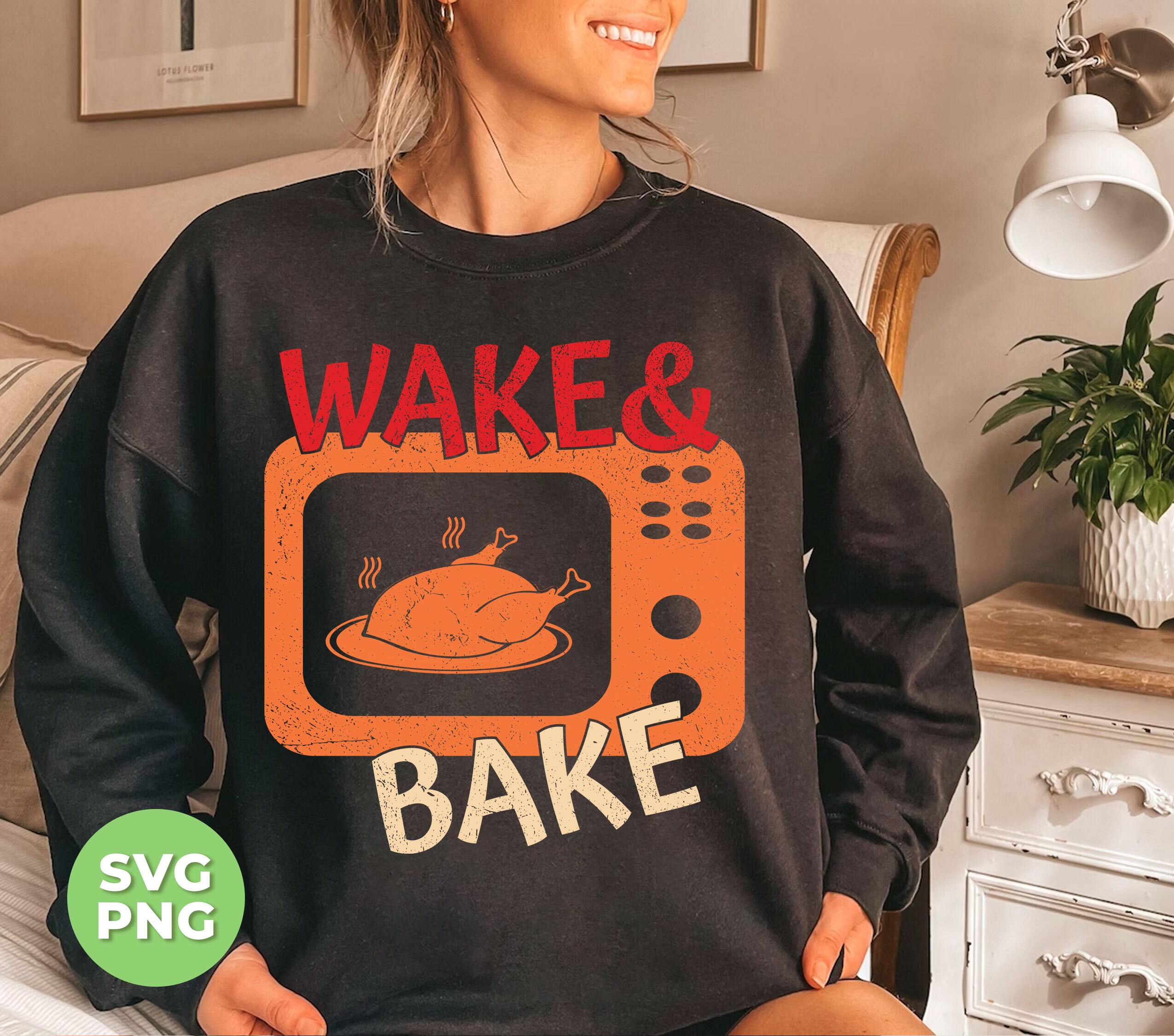 Wake and Bake Svg, Wake up Turkey Svg, Bake Turkey Svg, Thanksgiving's ...
