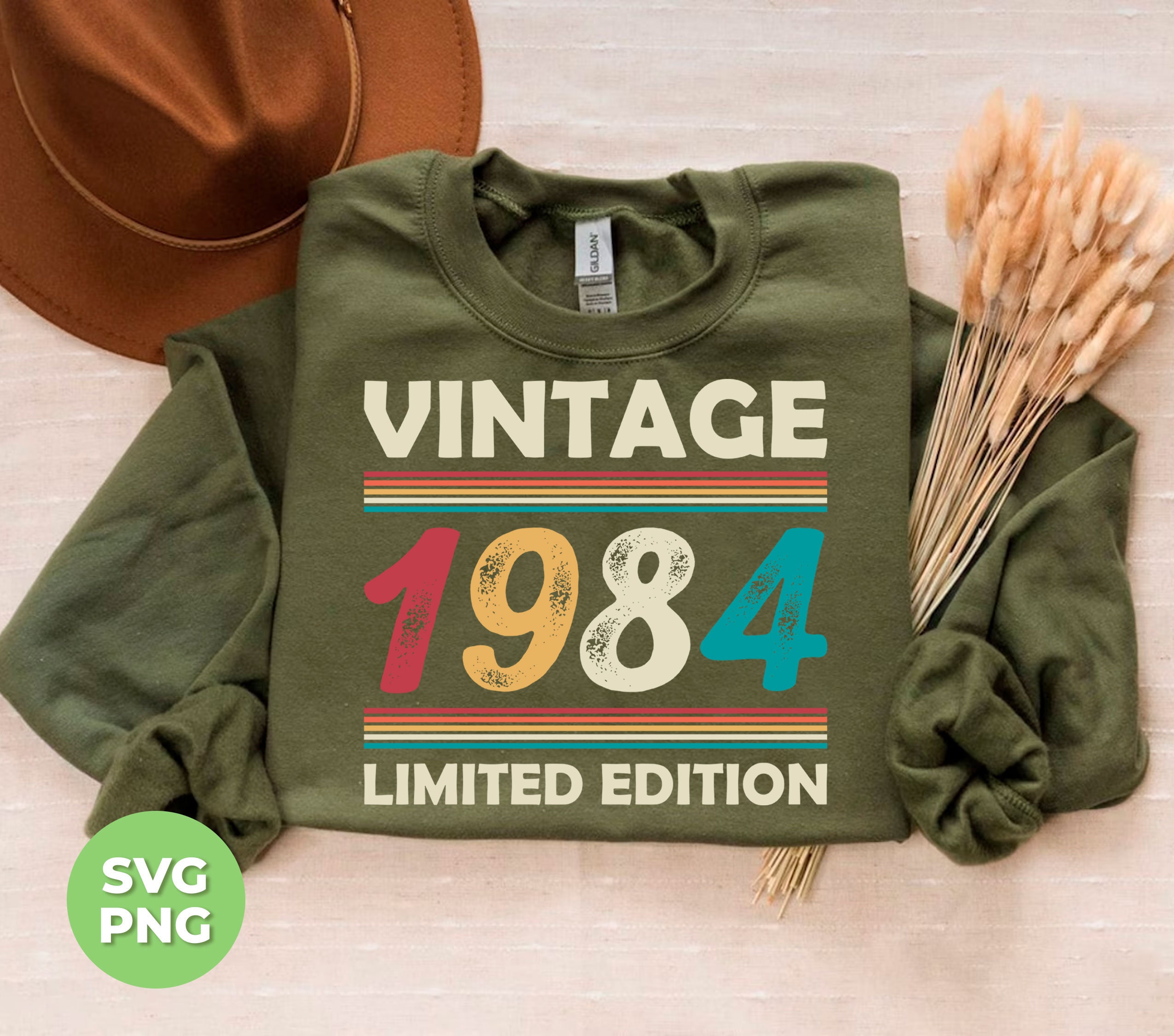 Vintage Birthday Svg 1984 Birthday Svg Retro 1984 Svg 1984 - Etsy