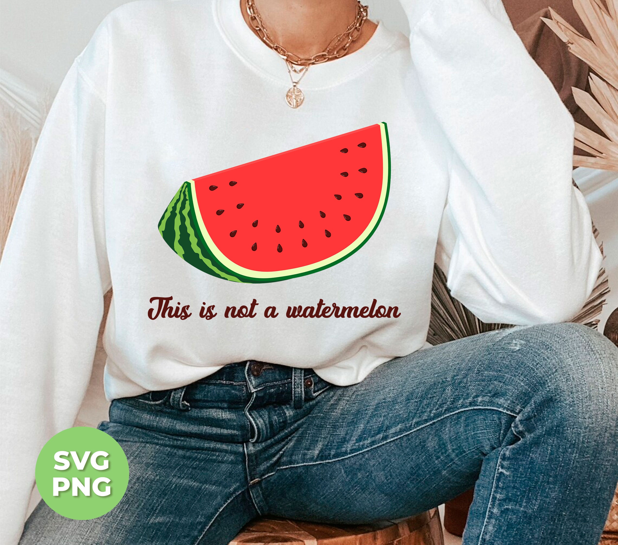 This is Not A Watermelon Svg, Watermelon Lover Svg, Watermelon Quote ...