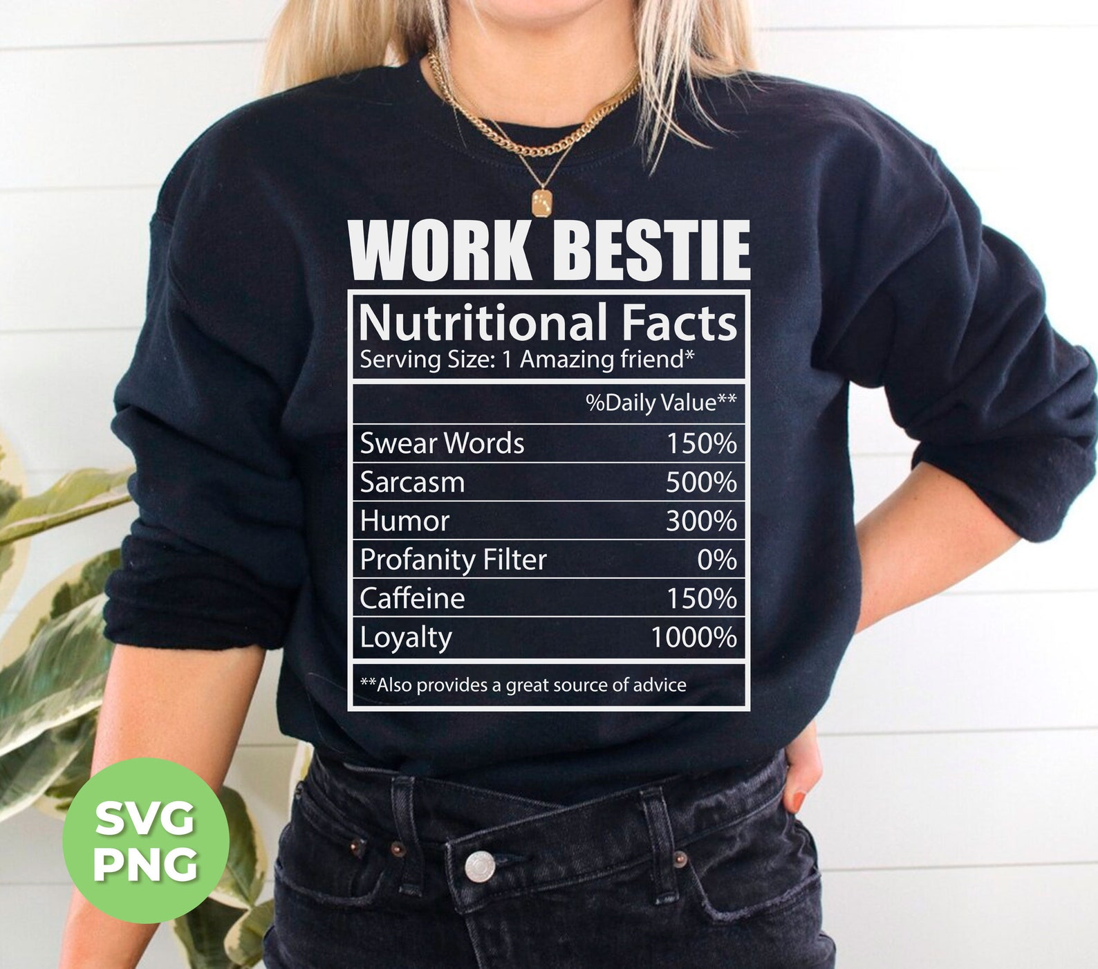 Work Bestie Svg, Nutritional Facts Svg, Bestie Nutrition Svg, Love Work ...