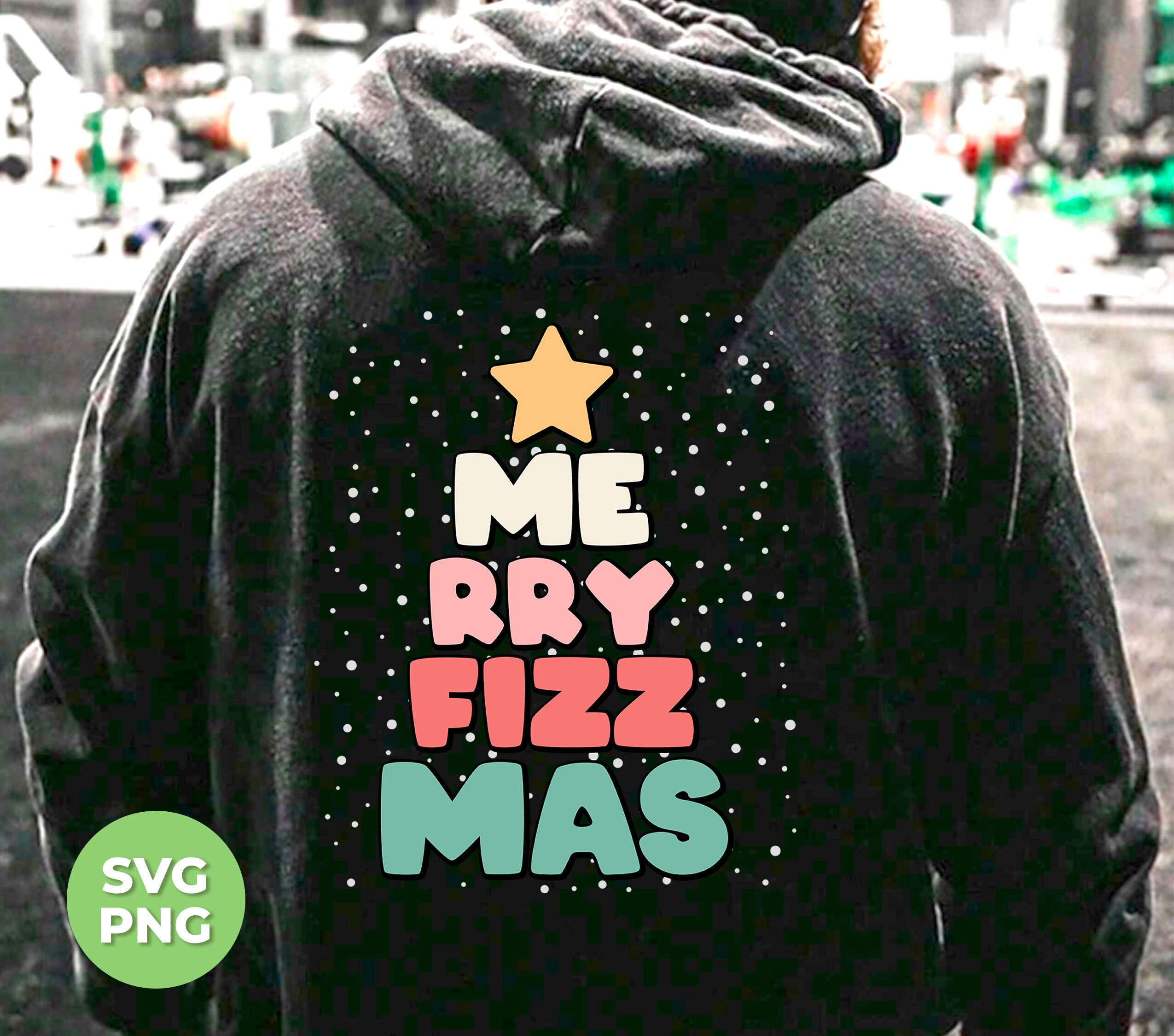 Merry Fizz Mas Svg, Merry Christmas Tree Svg, Cute Fizz Mas Svg, Love ...
