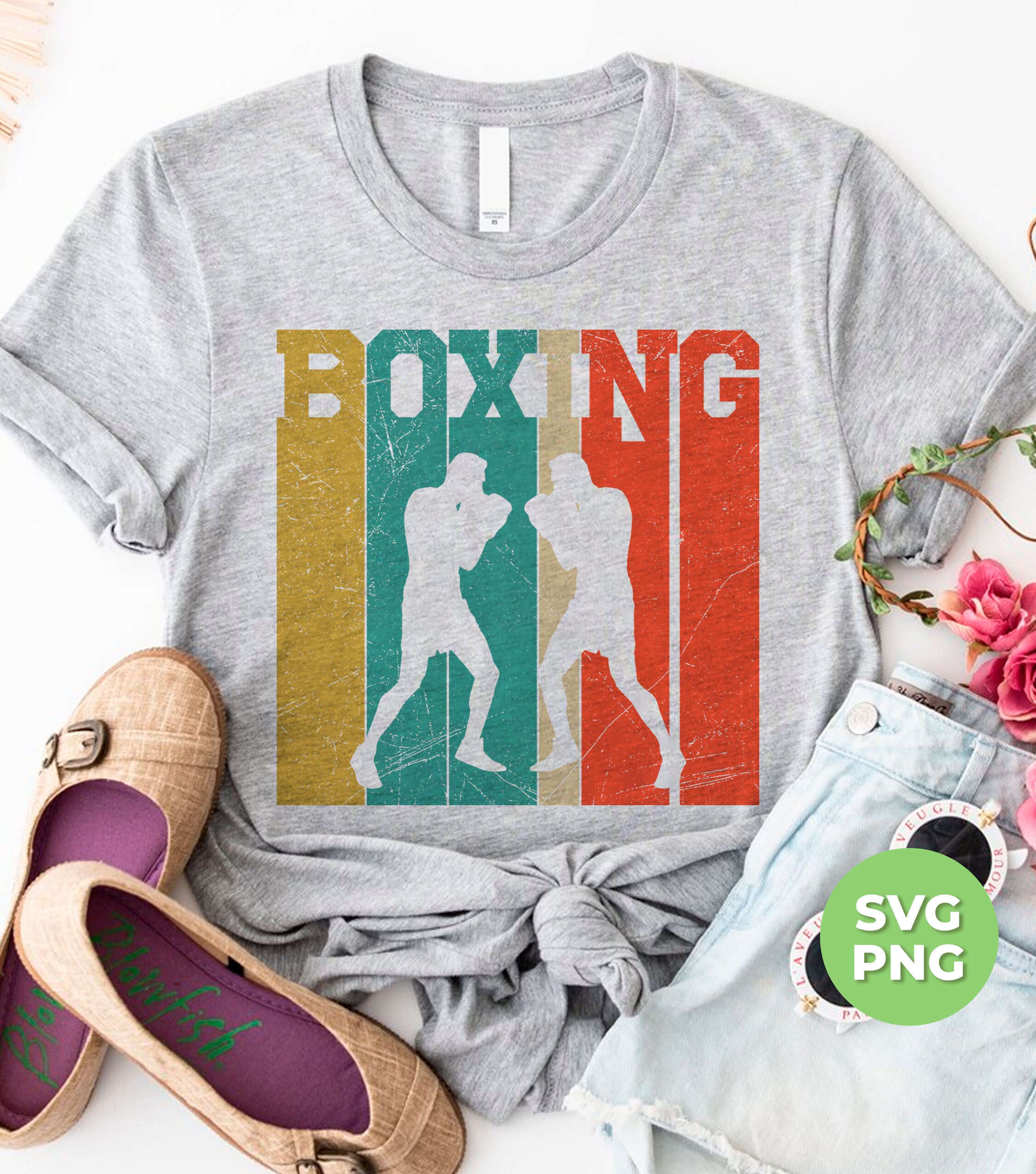 Boxing Lover Png, Love Boxing Png, Boxing Silhouette Png, Retro Boxing ...